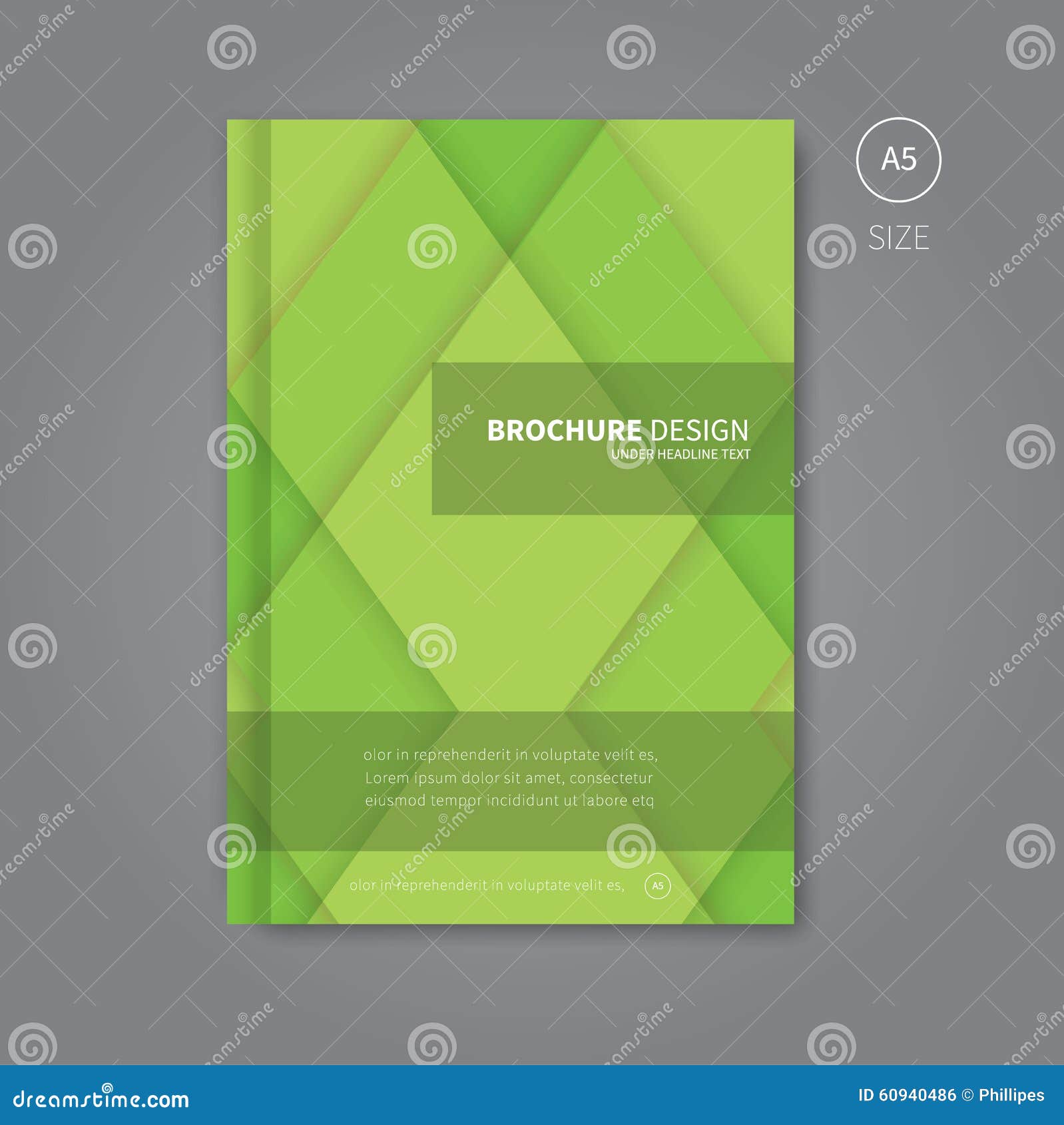 Brochure Book Template Design A5 Size Stock Vector - Illustration of ...