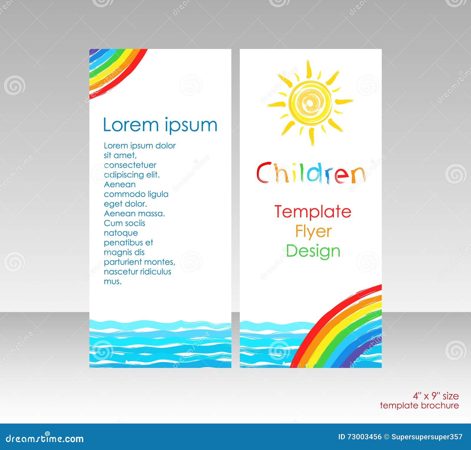 Brochure with Bright Cover Picture Stock Vector - Illustration of ...