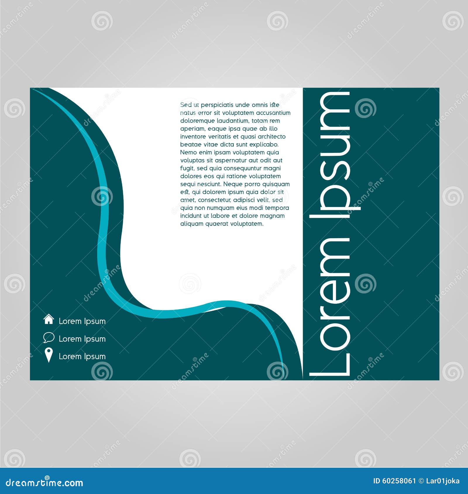 Brochure stock vector. Illustration of element, line - 60258061