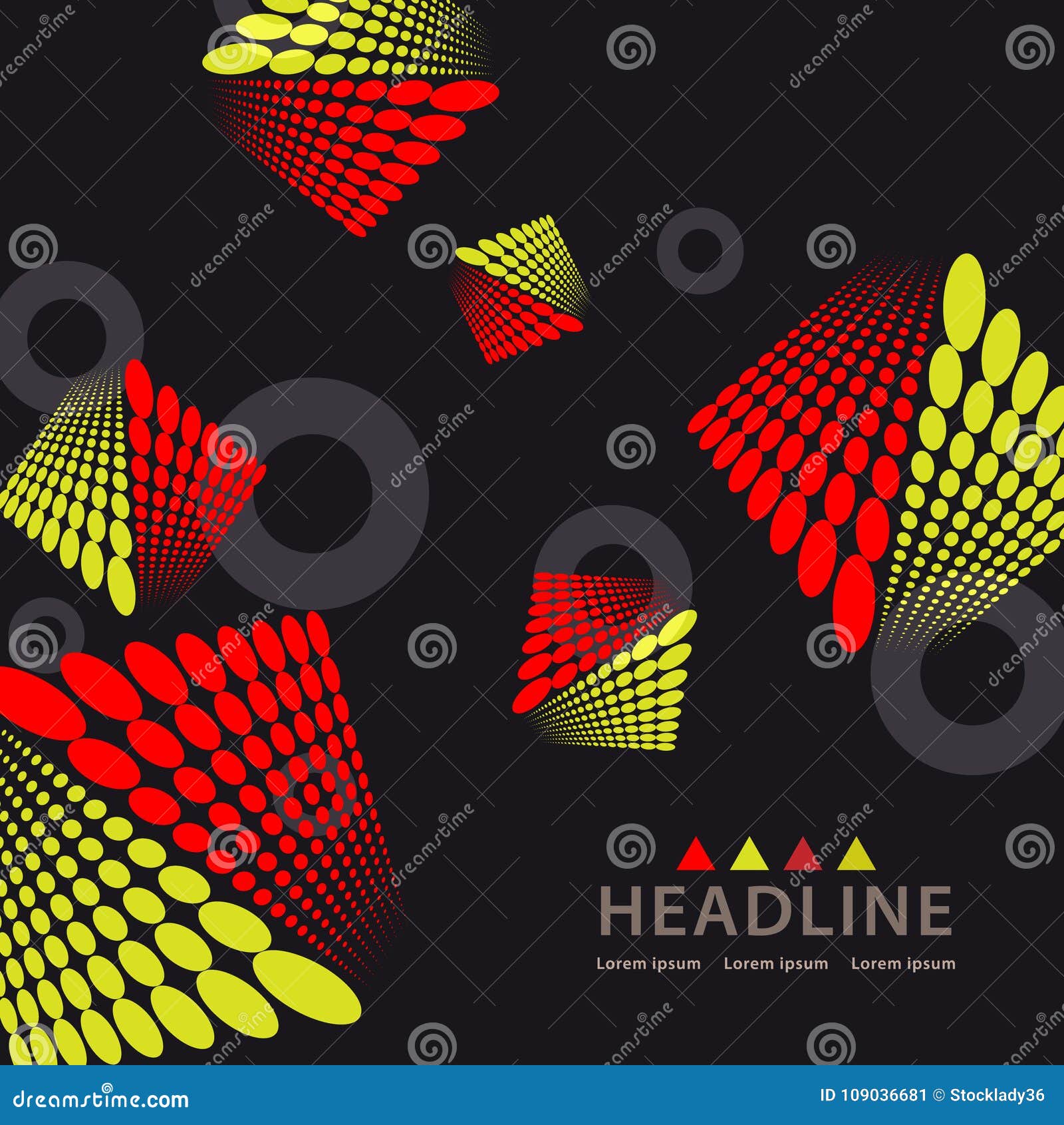 Brochure Colorful Abstract Header Layout Template Stock Vector ...