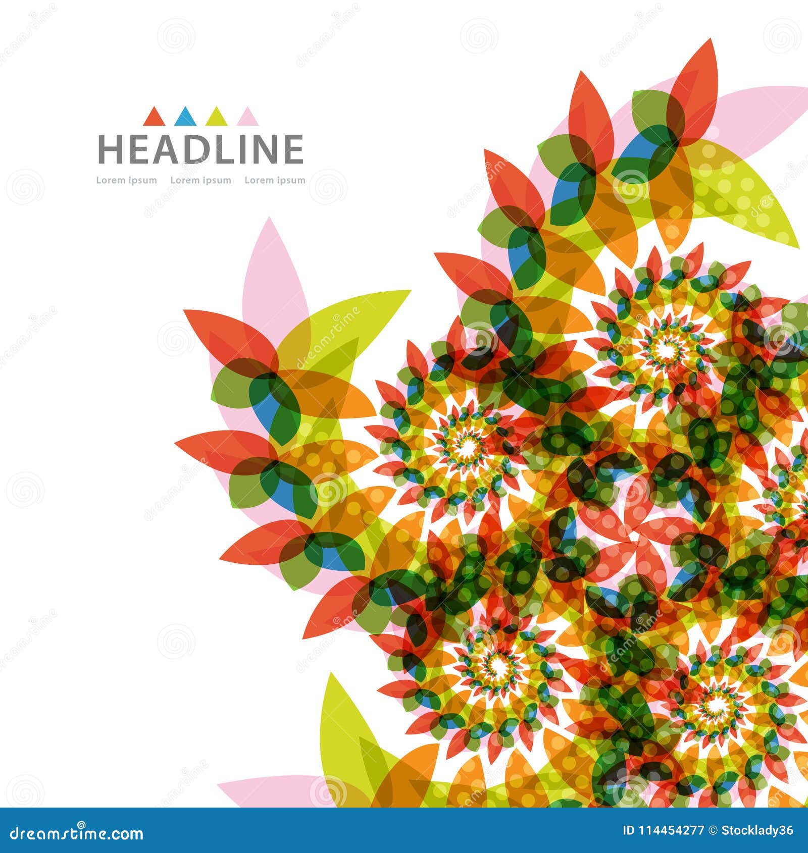 Brochure Header Colorful Layout Template Stock Vector - Illustration of ...