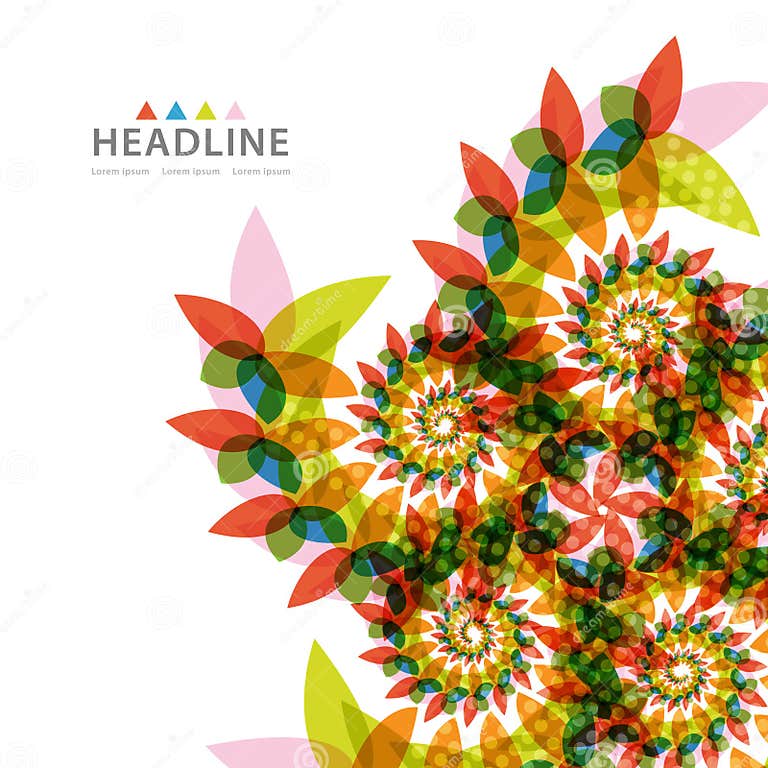 Brochure Header Colorful Layout Template Stock Vector - Illustration of ...