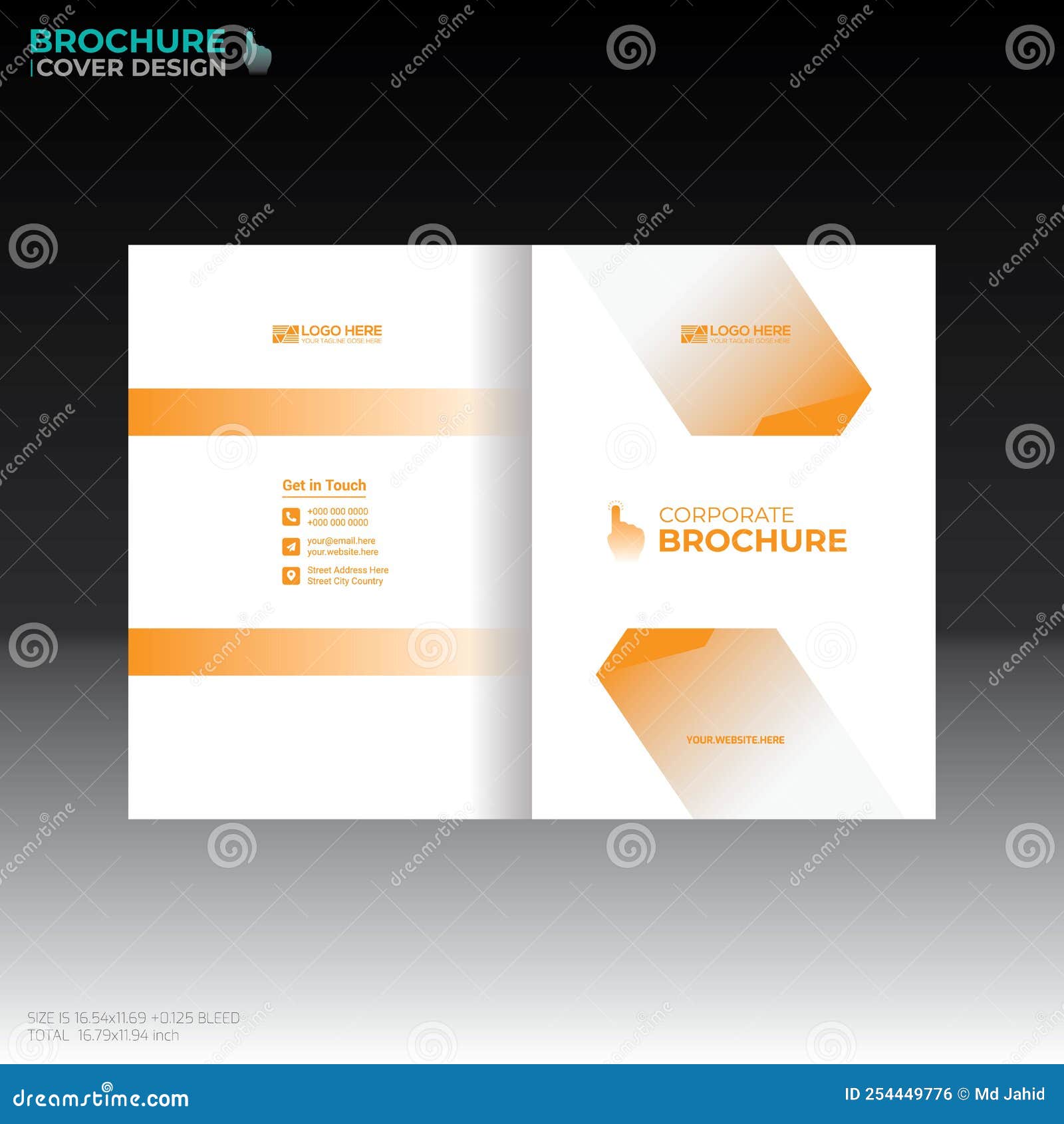 Brochure Cover for Any Kind of Use Stock Illustration - Illustration of ...