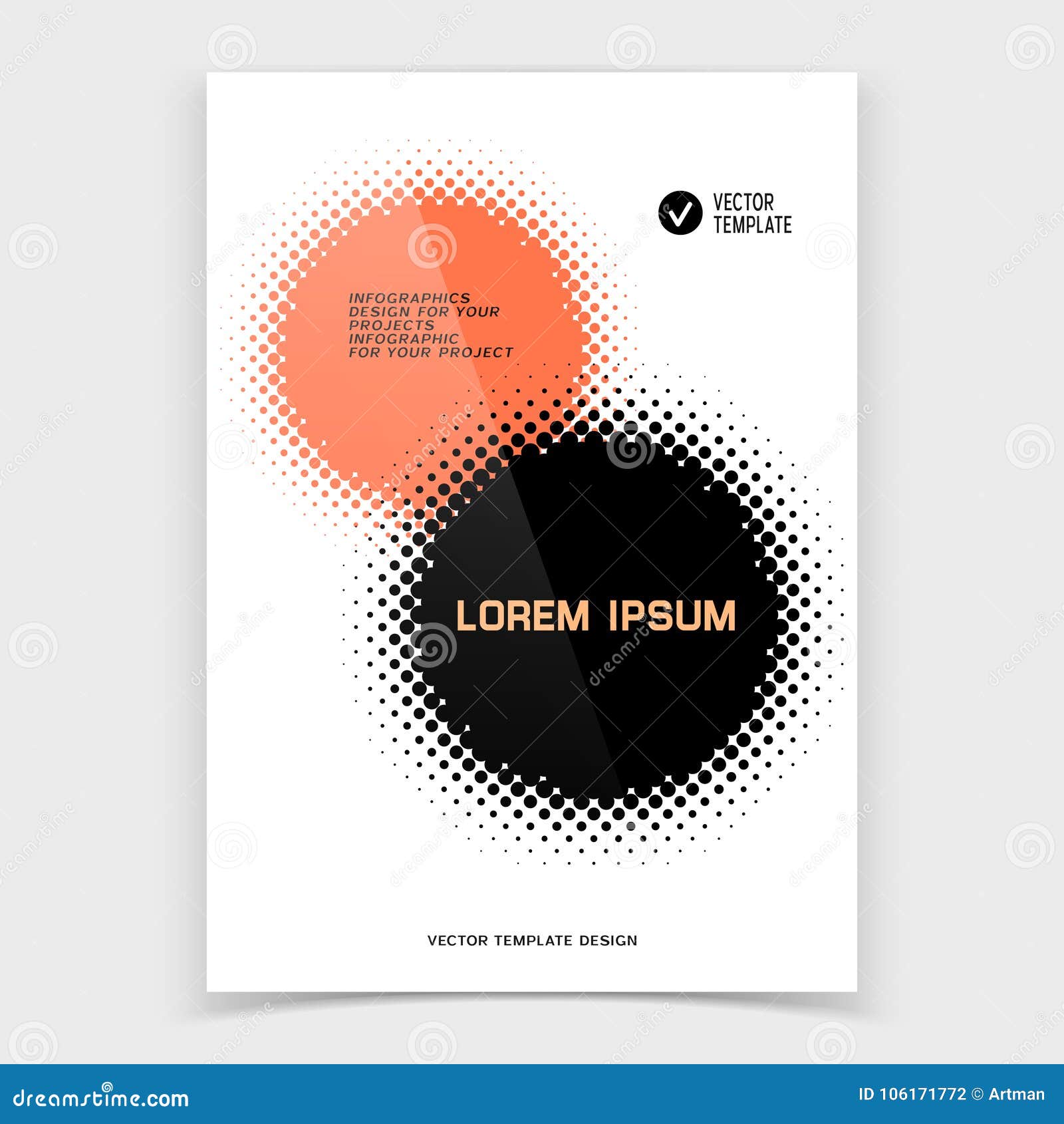 Brochure Cover with Design Elements Stock Vector - Illustration of ... Brochure Cover with Design Elements Stock Vector - Illustration of ...