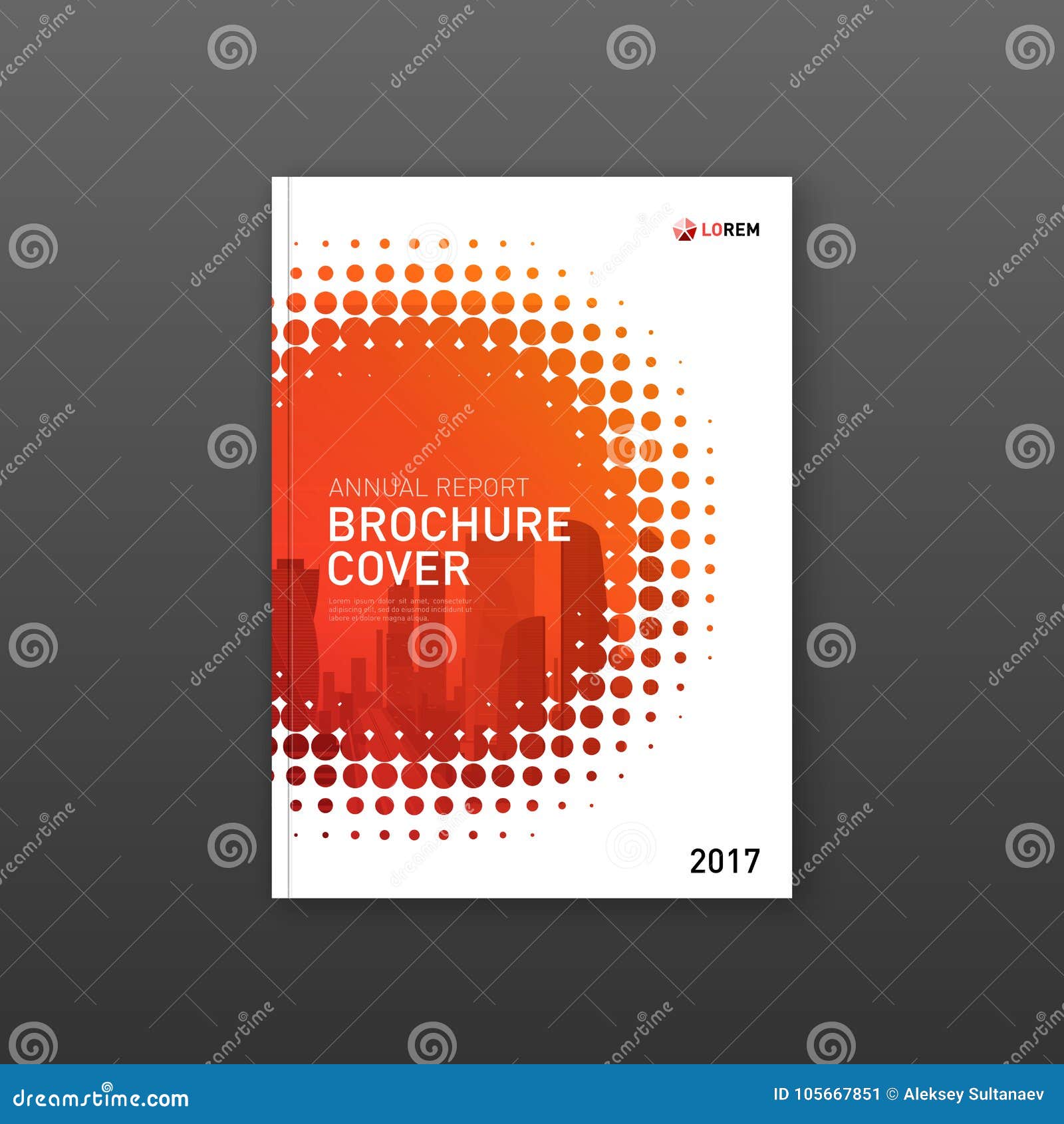 Brochure Cover Design Template for Construction or Technology Stock ...