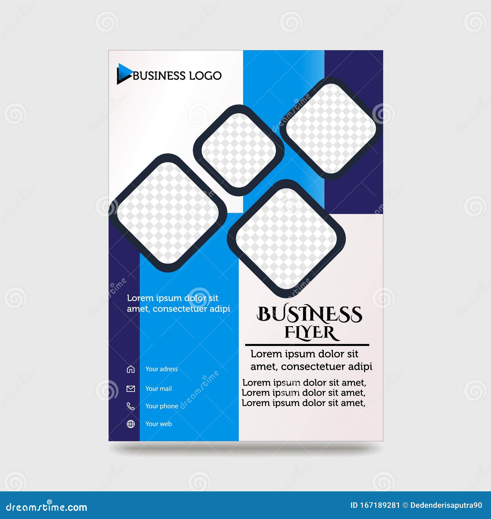 Brochure Creative Design. Multipurpose Template with Cover, Back and ...