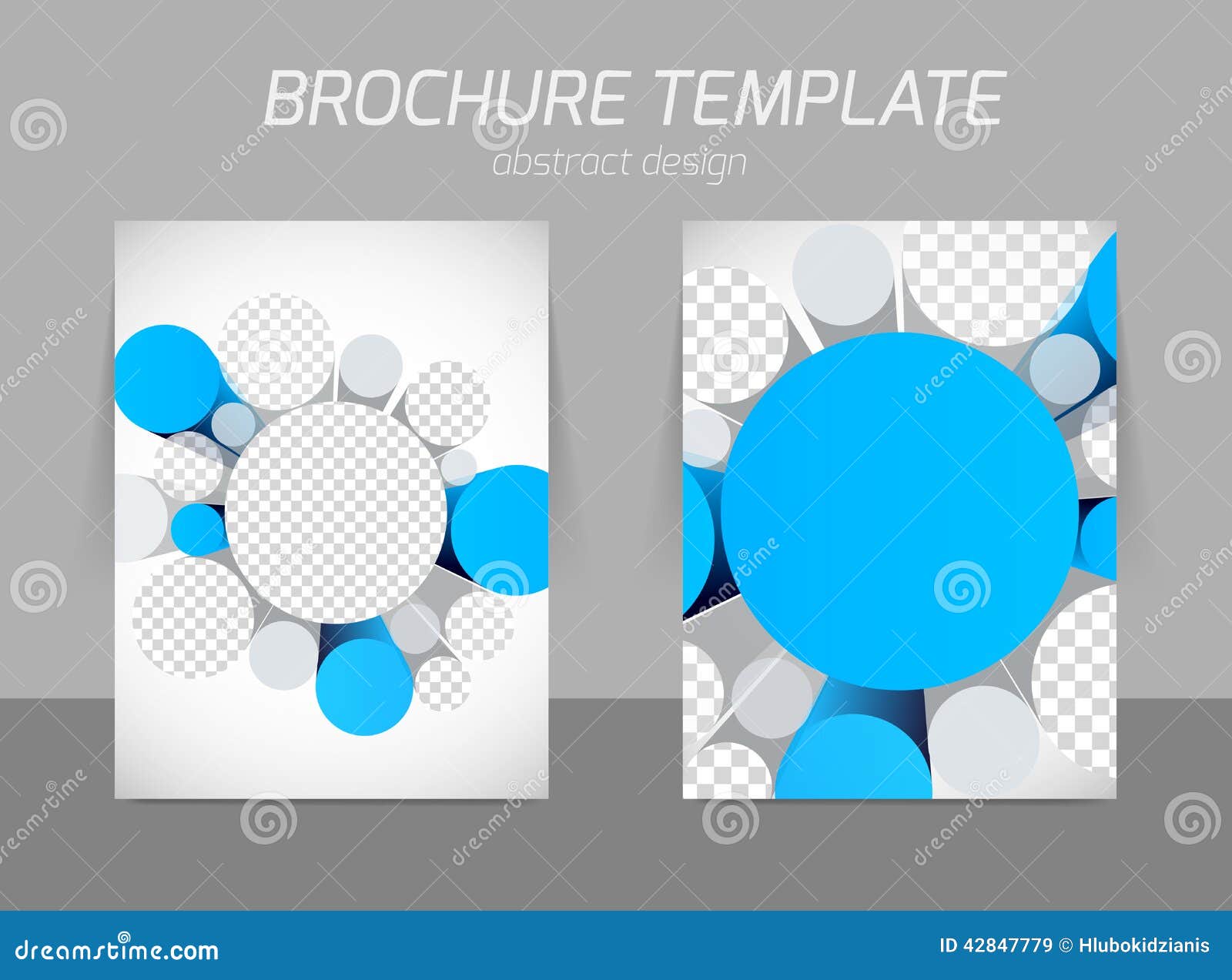 Brochure with 3d circles stock vector. Illustration of design - 42847779