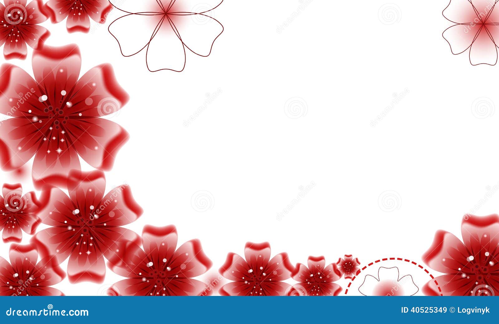 Brochure Design, Abstract Background with Beautiful Colored Flower ...