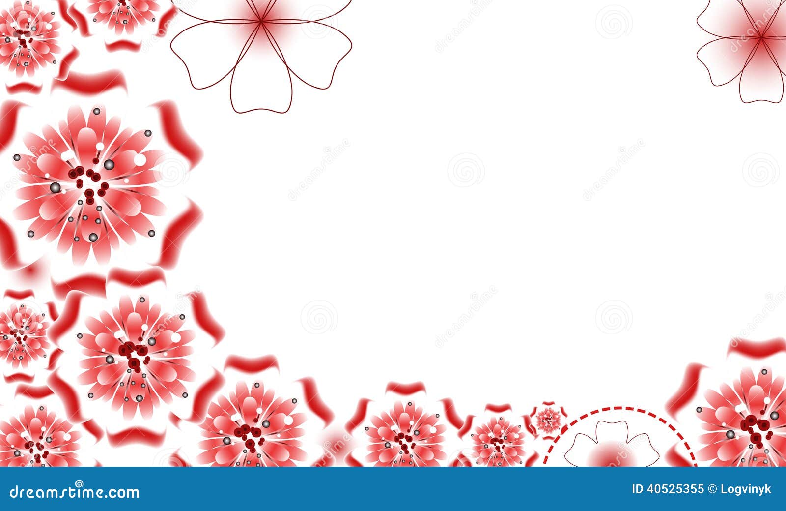 Brochure Design, Abstract Background with Beautiful Colored Flower ...