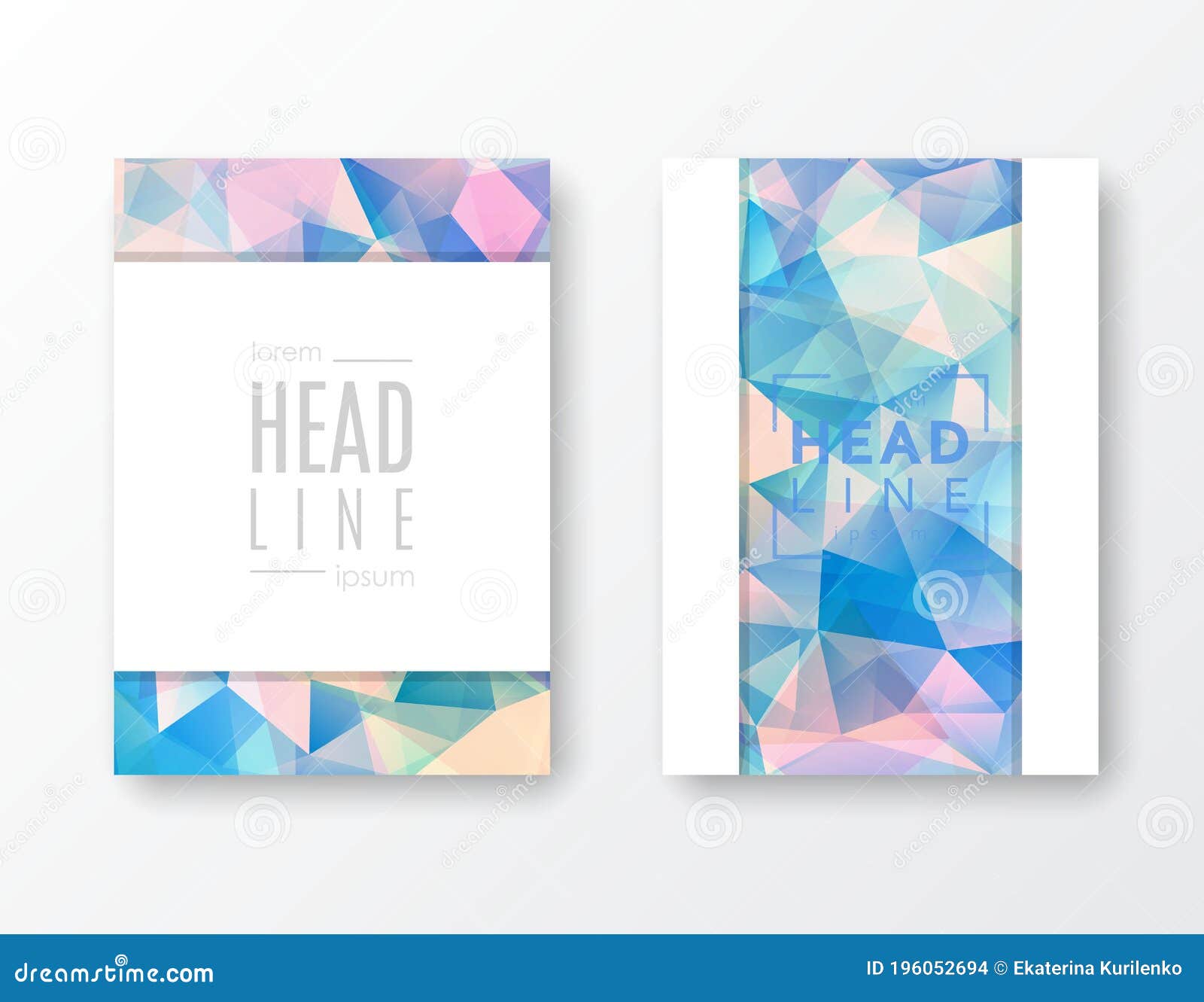 Brochure Design with Abstract Background Stock Illustration ...