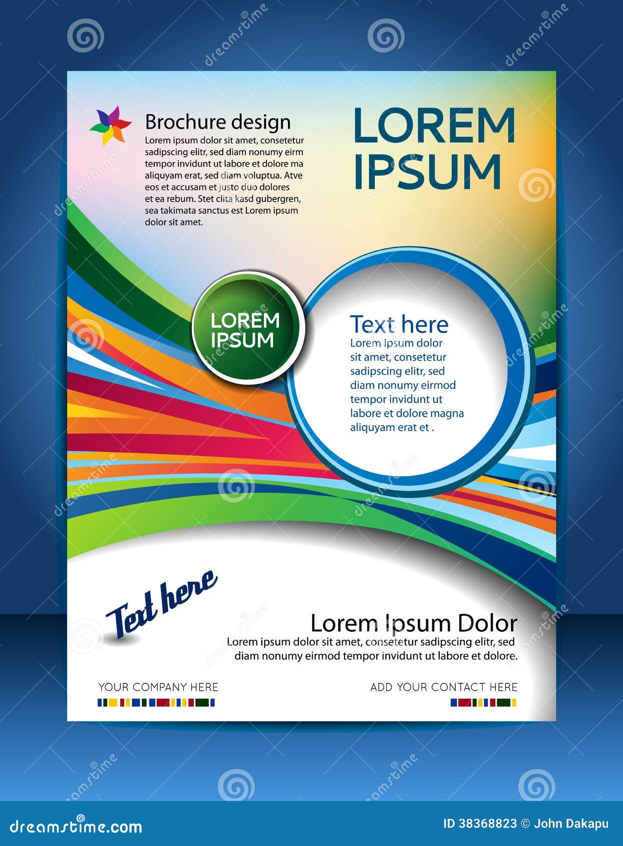 Brochure design stock vector. Illustration of graphic - 38368823