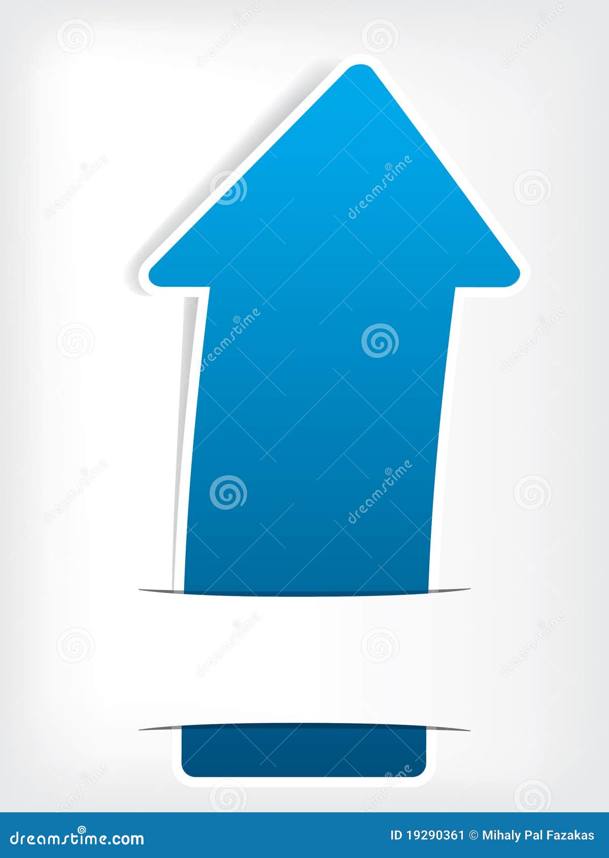 Brochure Design with Blue Arrow Stock Vector - Illustration of arrow ...