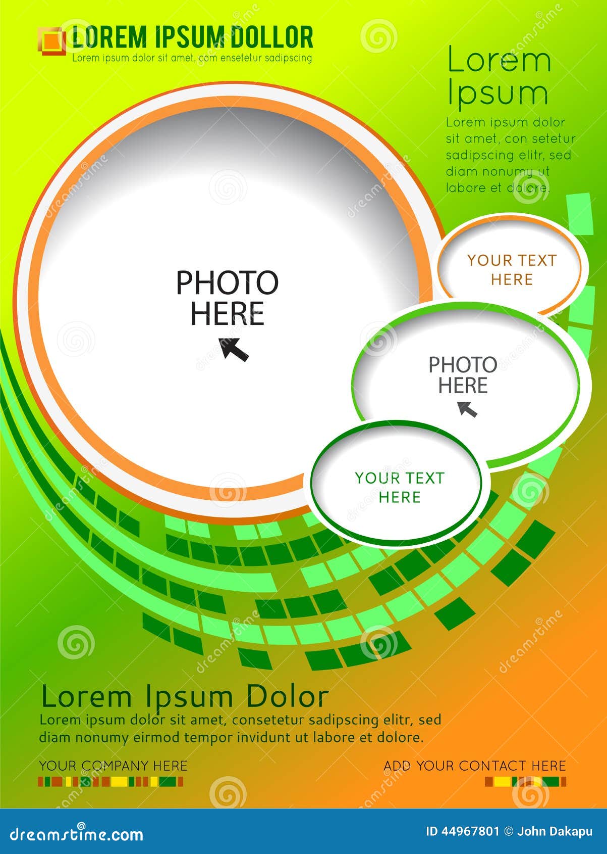 Brochure Design Content Background Stock Vector - Illustration of ...