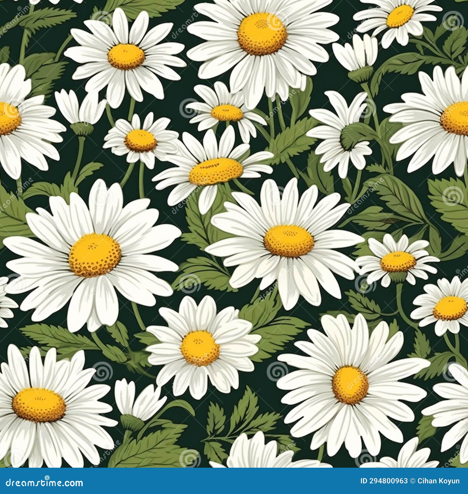 Brochure Design Daisy Illustration for Feminine Touch Stock ...