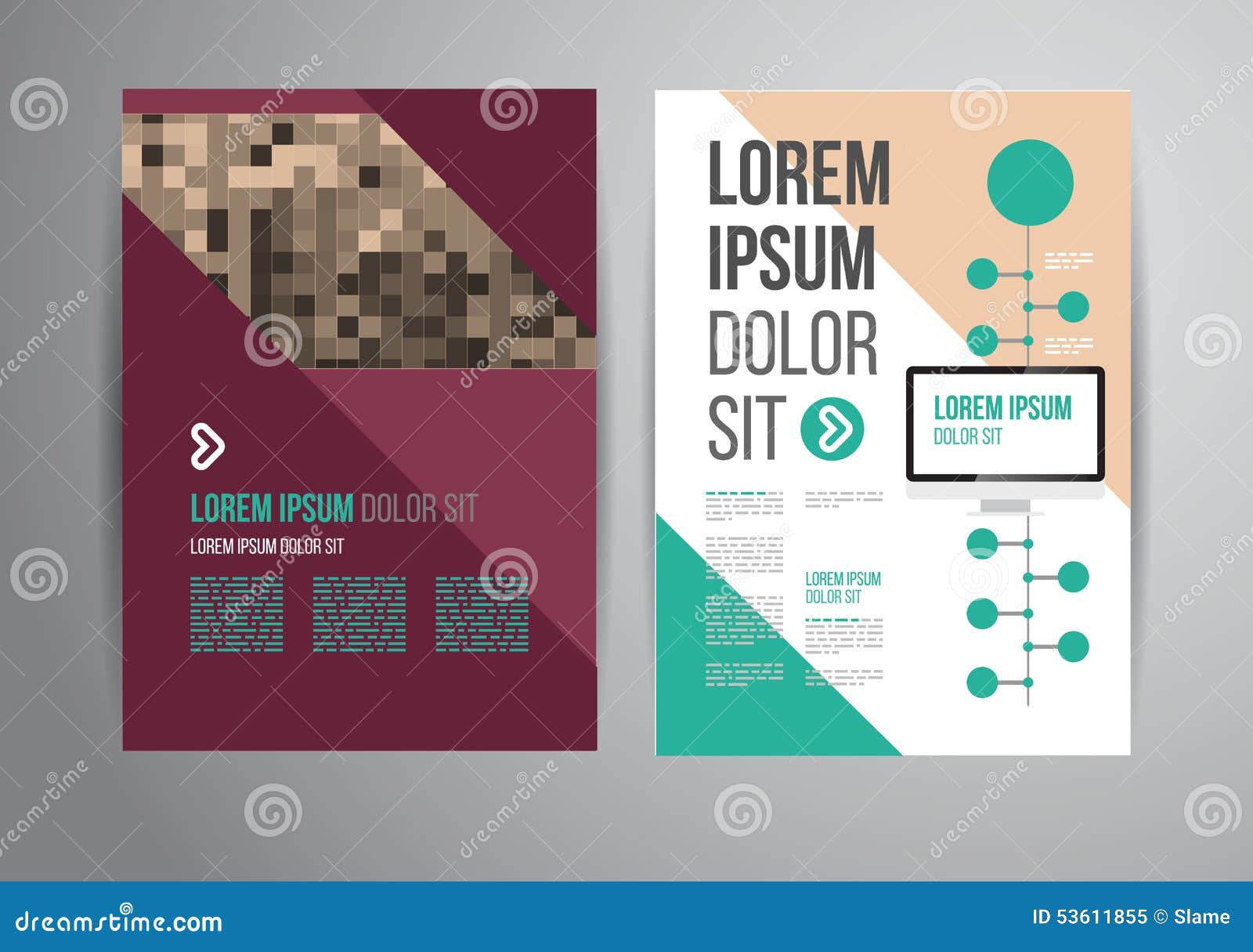 Brochure design stock vector. Illustration of element - 53611855