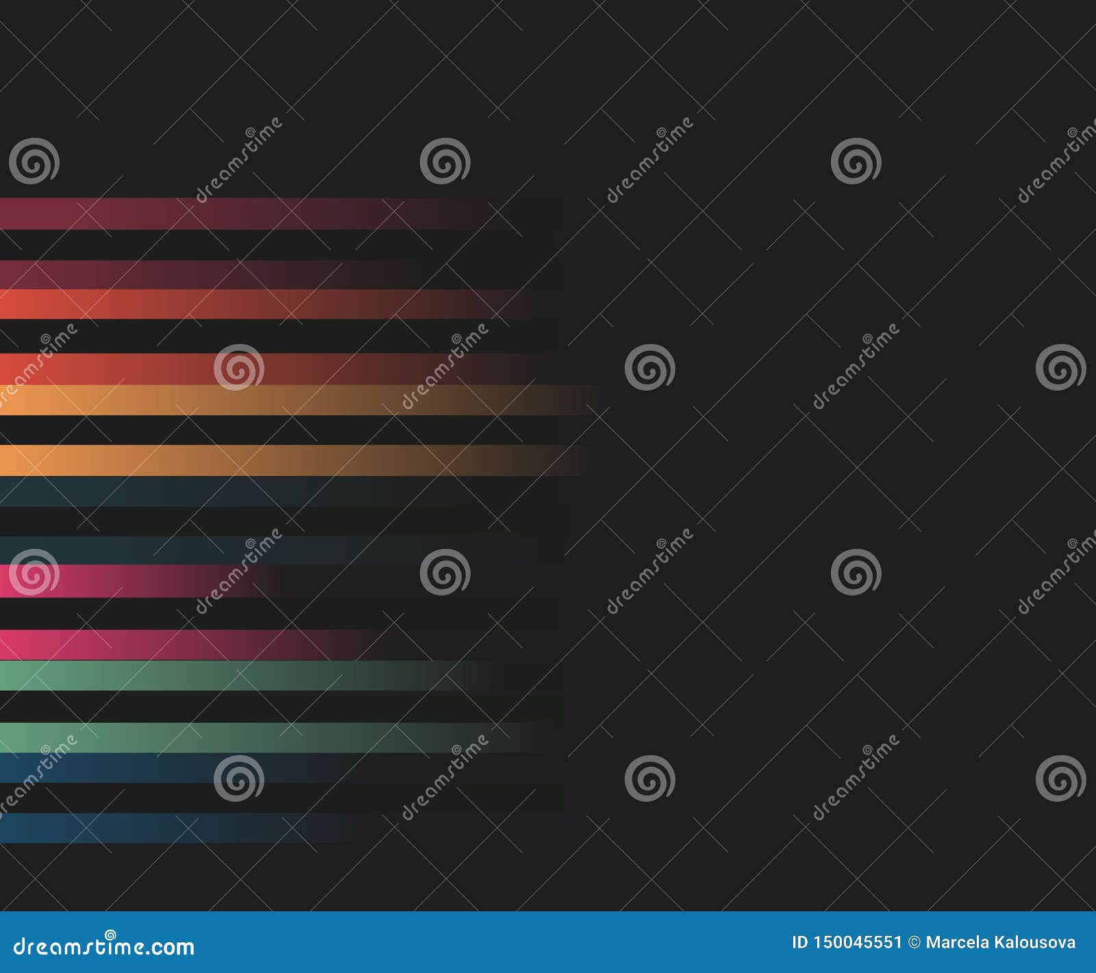 Stylish Brochure Design Template Set. Violet Abstract Lines on Dark ...