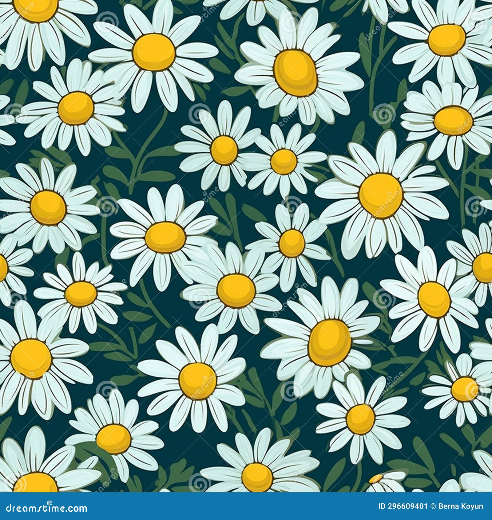 Brochure Design with Sophisticated Daisy Look Stock Illustration ...