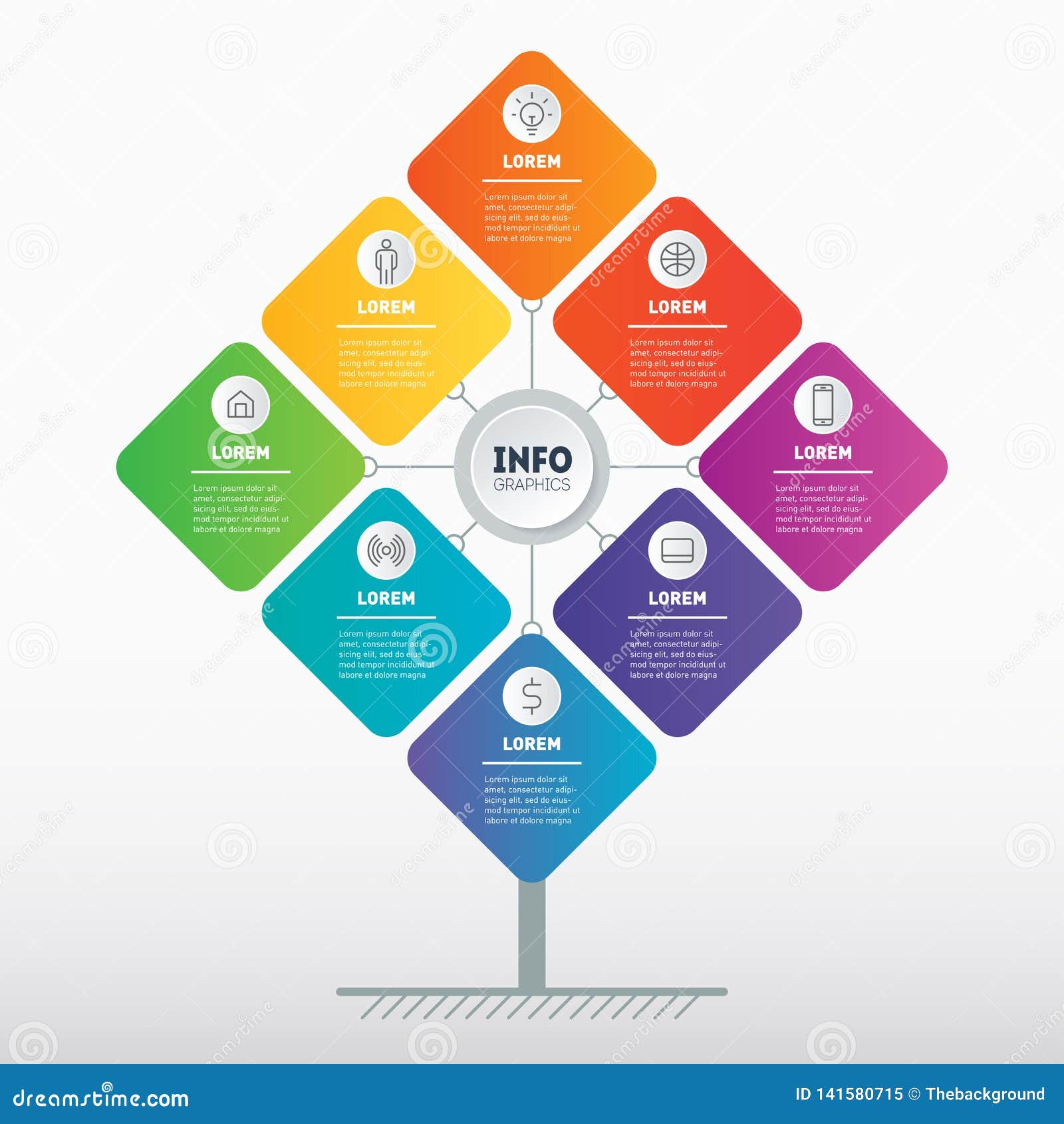 Brochure Design Template. Business Presentation Concept with 8 Options ... Brochure Design Template. Business Presentation Concept with 8 Options ...