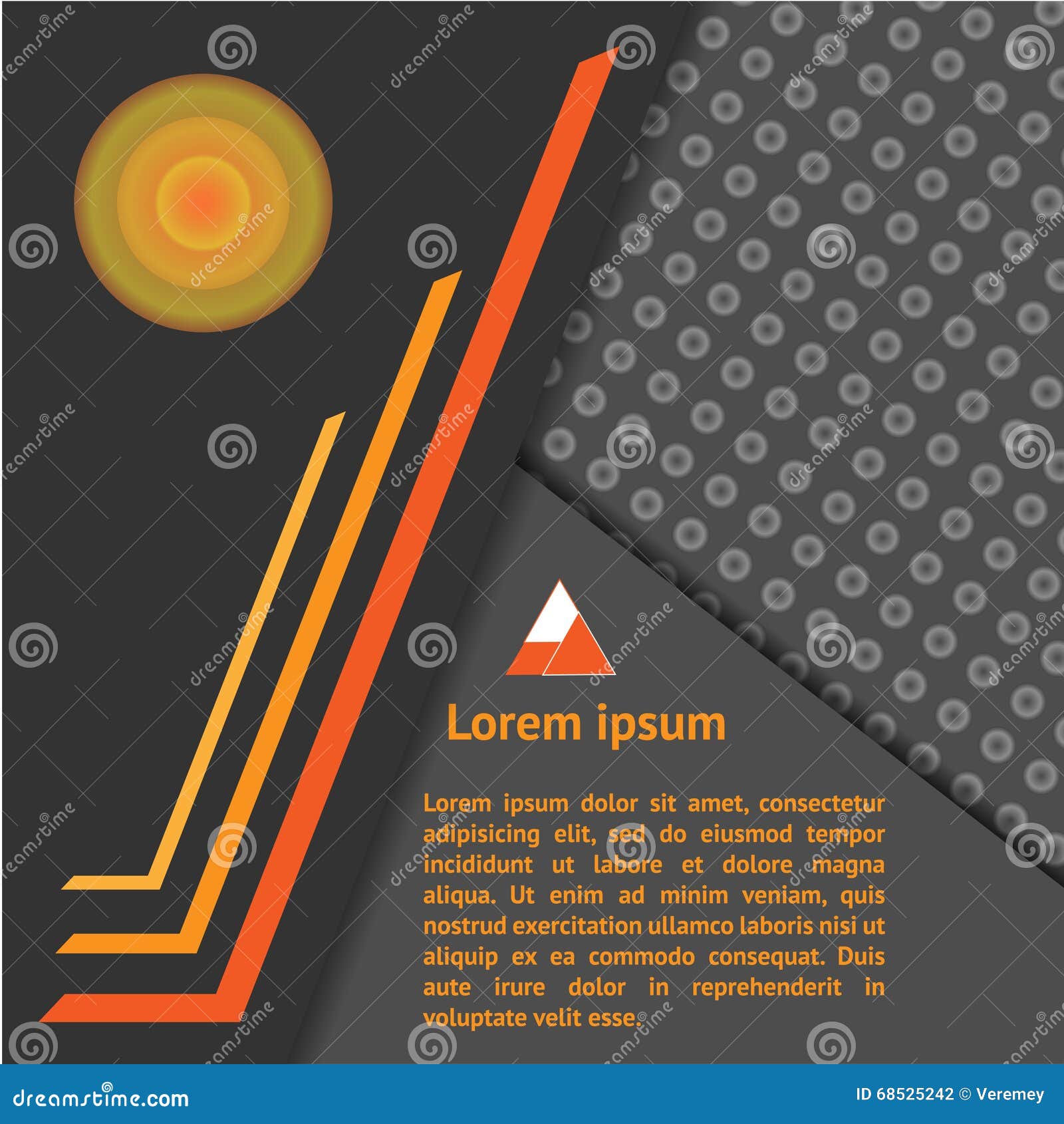 Brochure Design Template. Geometric Shapes Stock Vector - Illustration ...