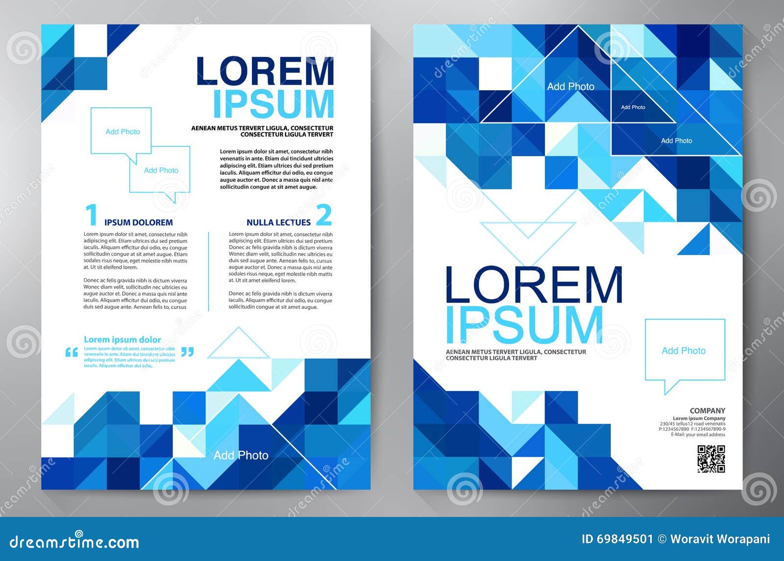 Brochure Design A4 Template. Stock Vector - Illustration of business ...