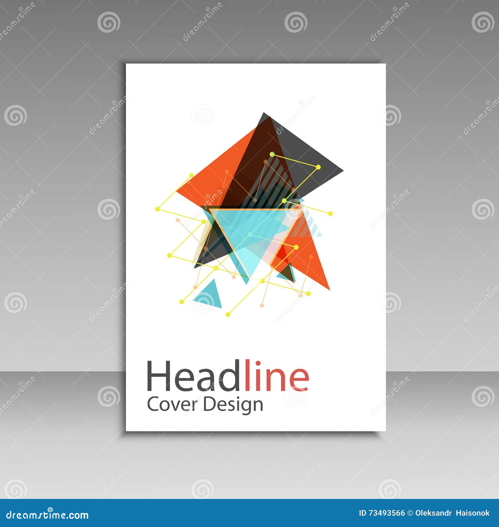 Brochure Design Triangle Template Vector Stock Vector - Illustration of ...