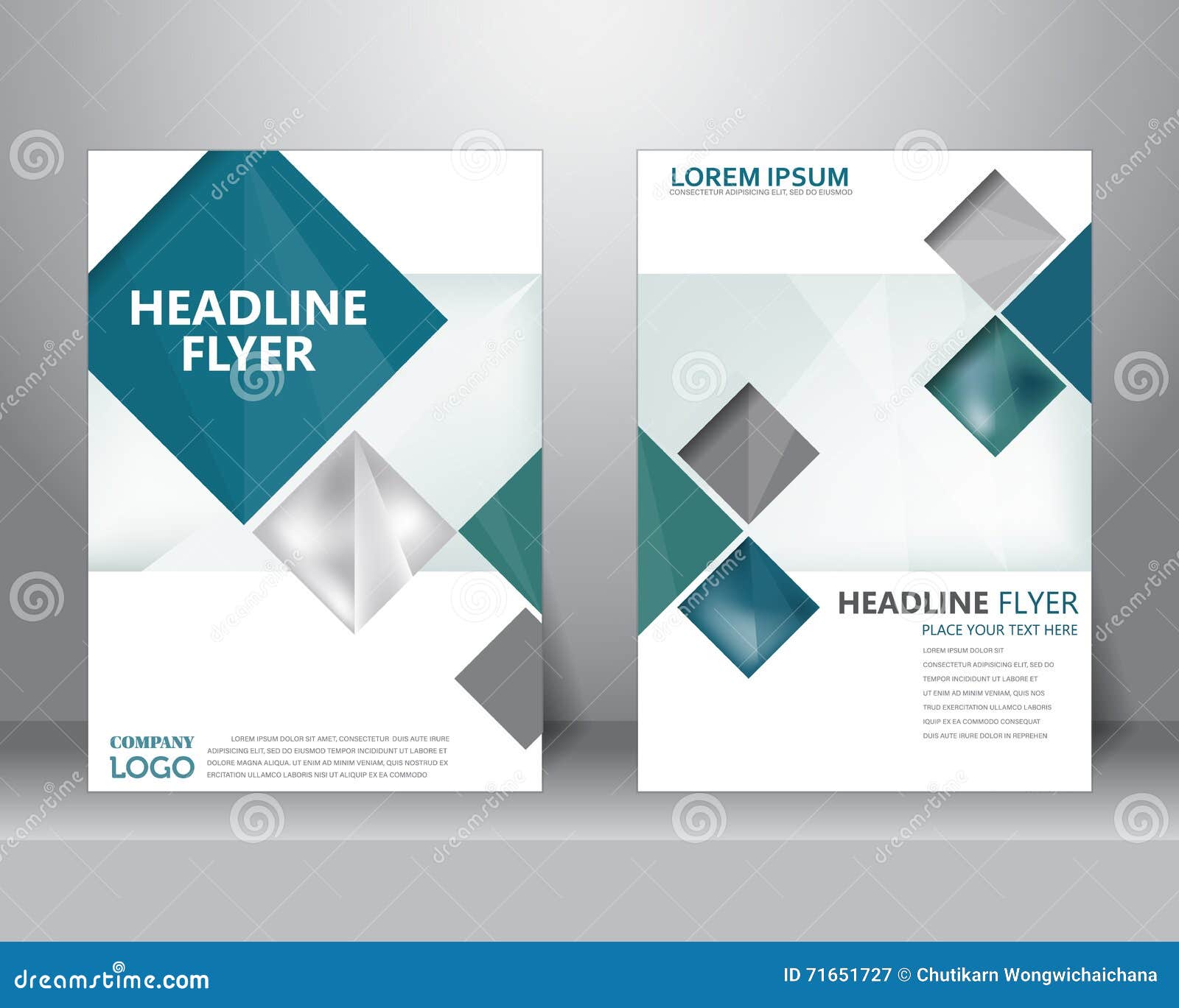 Brochure Flyer Design Template. Vector Stock Vector - Illustration of ...