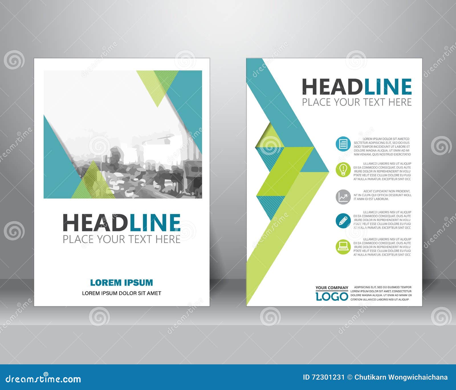 Brochure Flyer Design Template. Vector Stock Vector - Illustration of ...