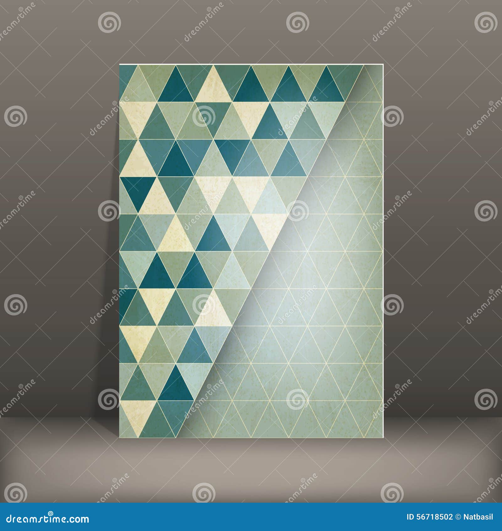 Brochure Flyer Geometric Template Design Stock Vector - Illustration of ...