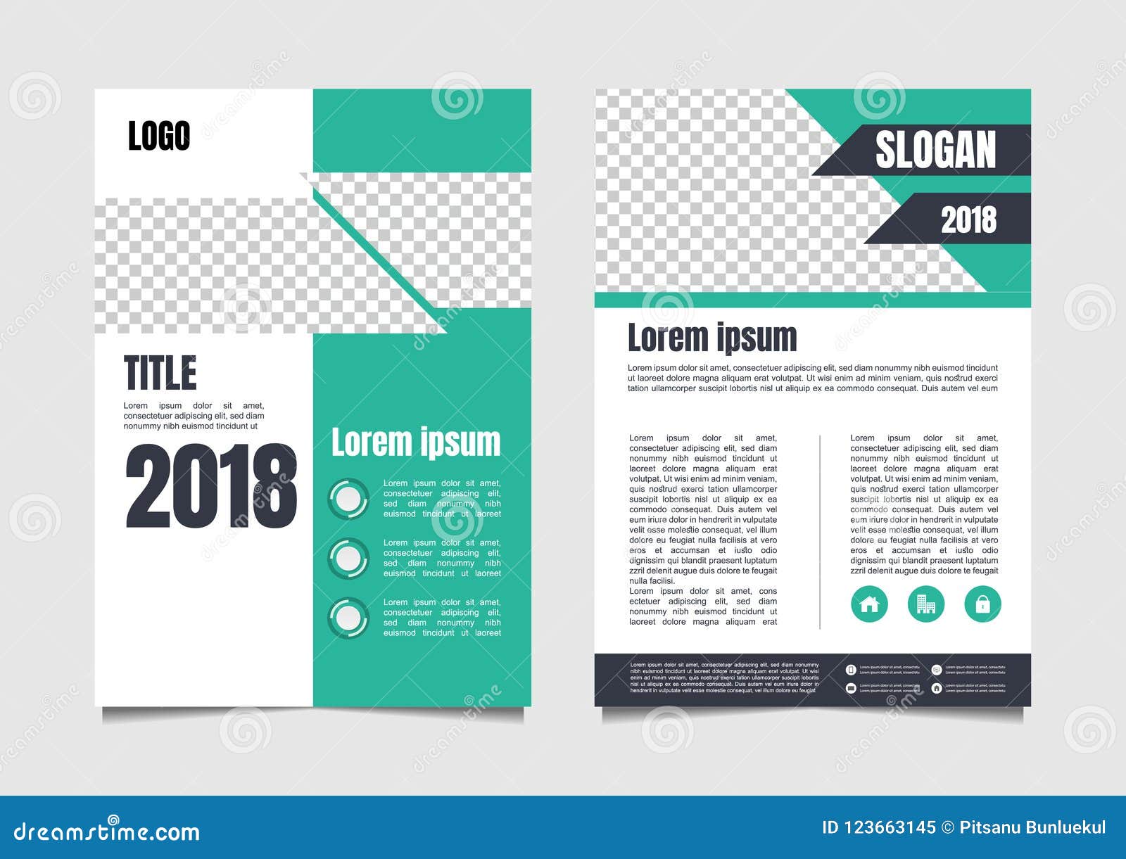 Brochure or Flyer Page Design for Advertisement Stock Vector ...