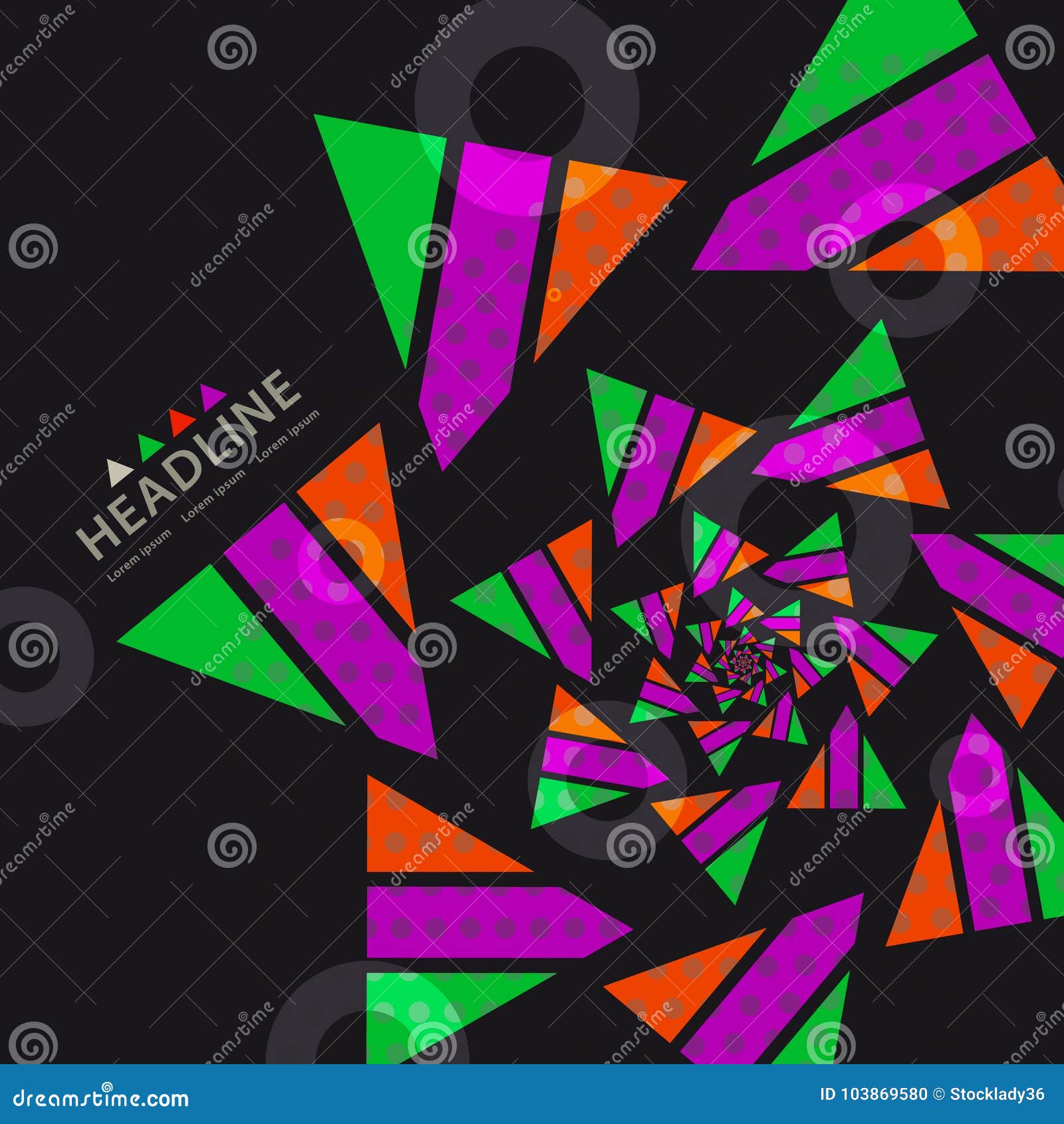 Brochure Header Layout Template Stock Vector - Illustration of folder ...