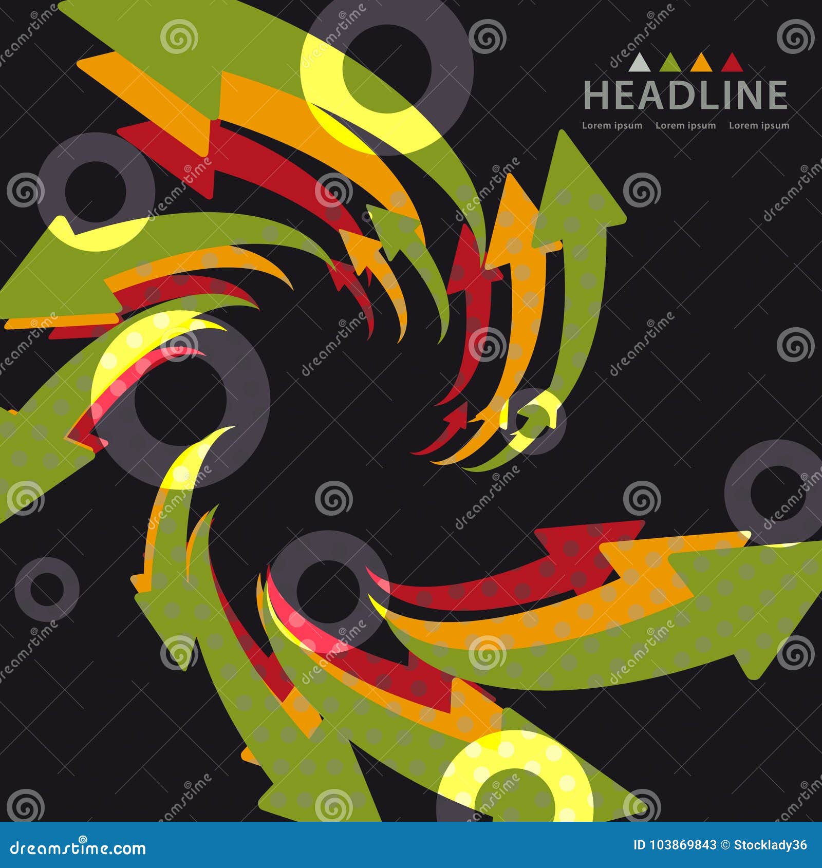 Brochure Header Layout Template Stock Vector - Illustration of abstract ...