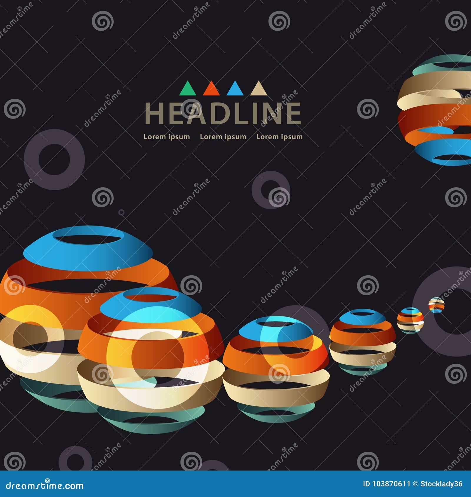 Brochure Header Layout Template Stock Vector - Illustration of business ...