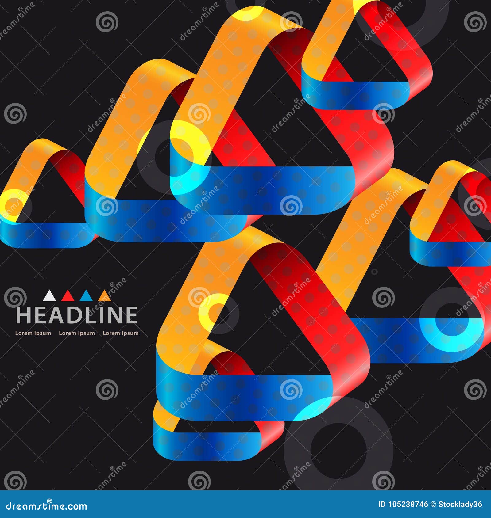 Brochure Header Layout Template Stock Vector - Illustration of clean ...