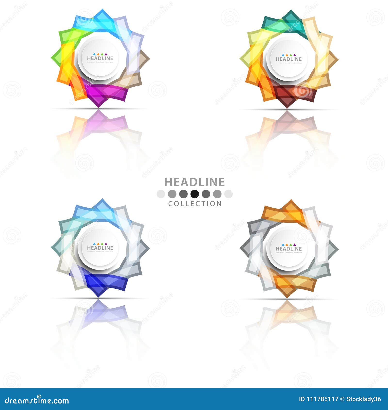 Brochure Header Colorful Layout Template Stock Vector - Illustration of ...