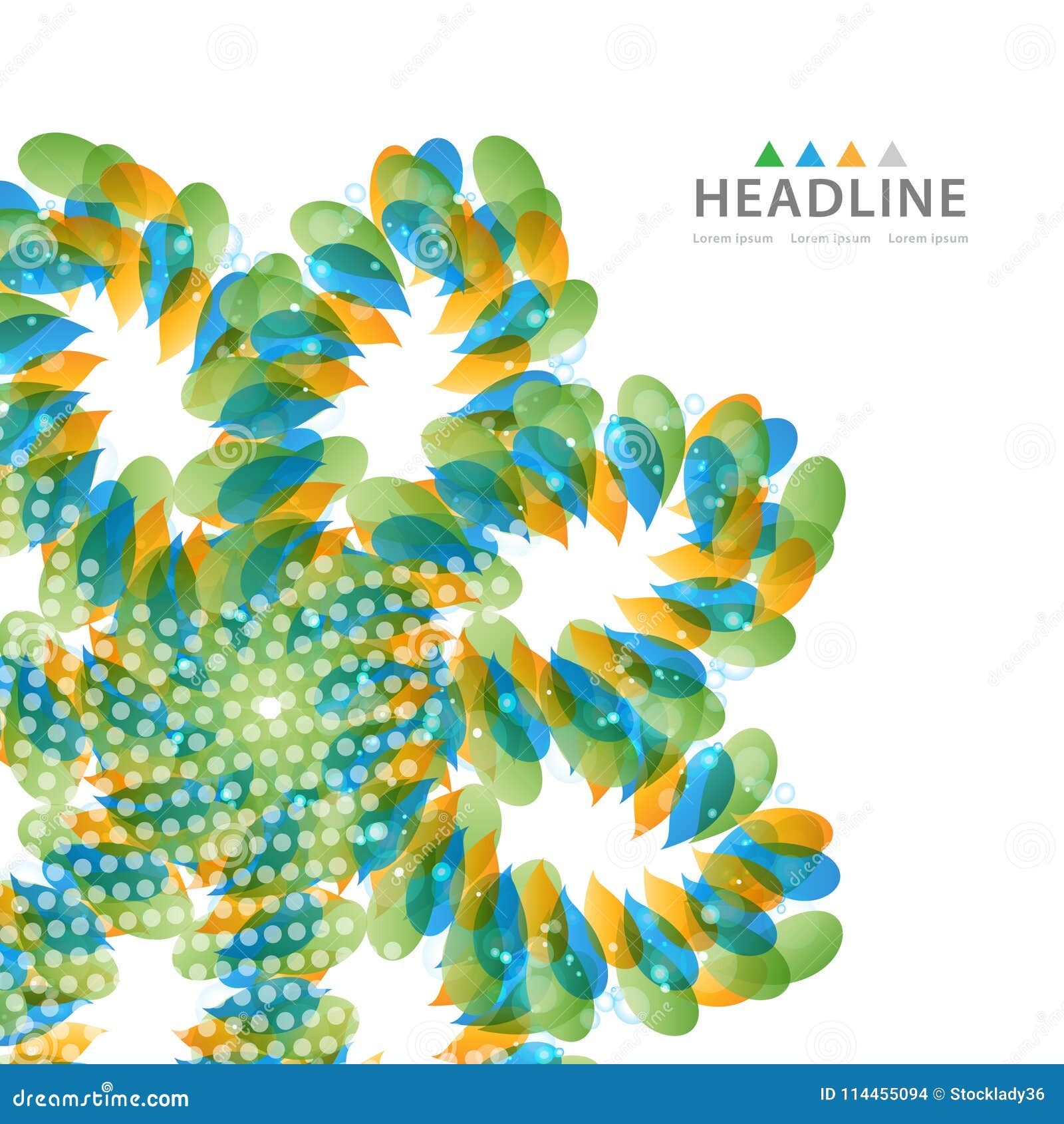 Brochure Header Colorful Layout Template Stock Vector - Illustration of ...