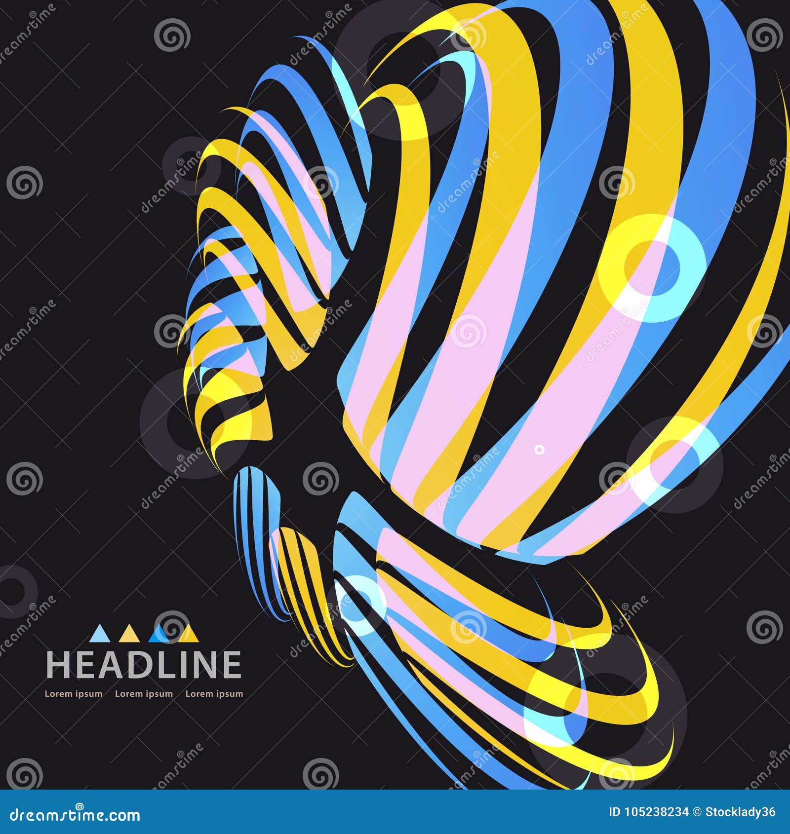 Brochure Header Layout Template Stock Vector - Illustration of design ...