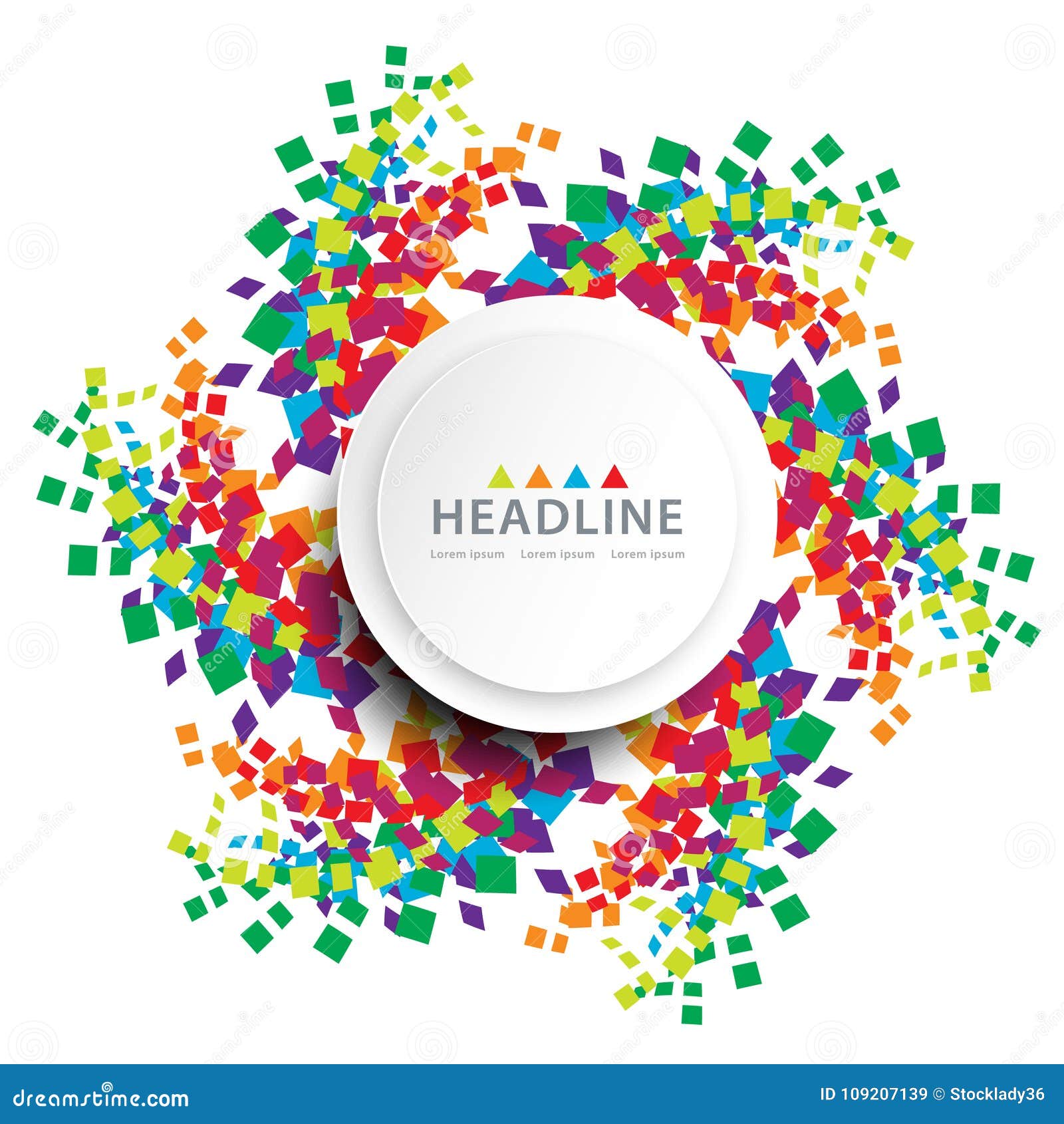 Brochure Header Layout Template Stock Vector - Illustration of design ...