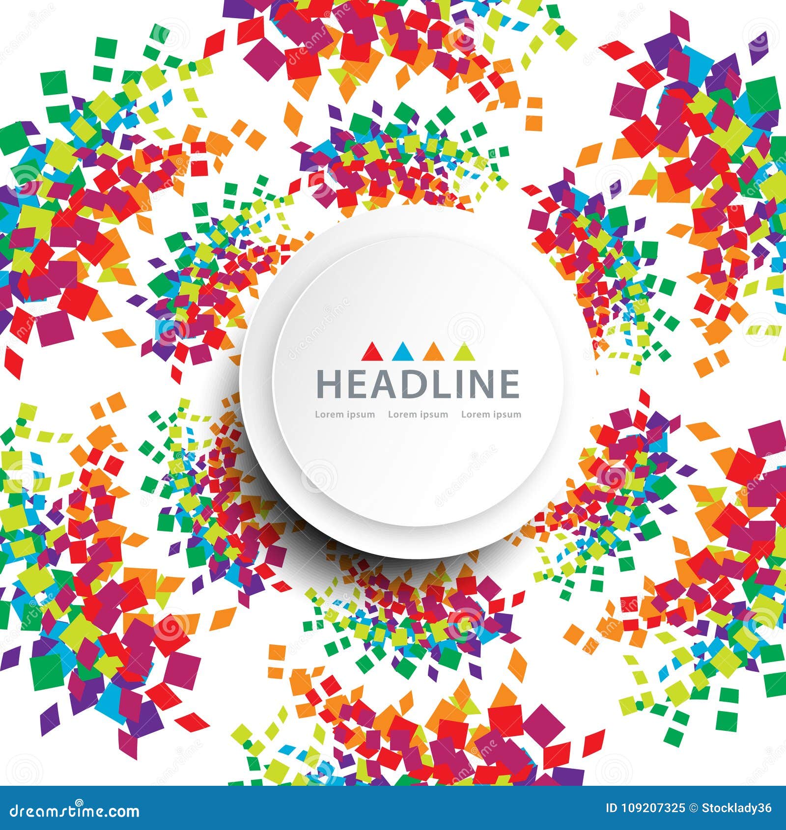 Brochure Header Layout Template Stock Vector - Illustration of card ...