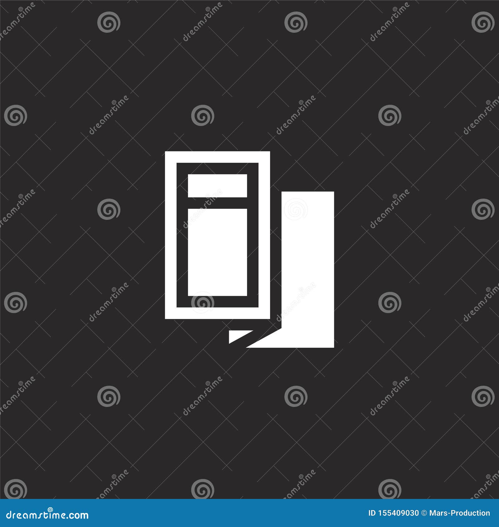 Brochure Icon. Filled Brochure Icon for Website Design and Mobile, App ...