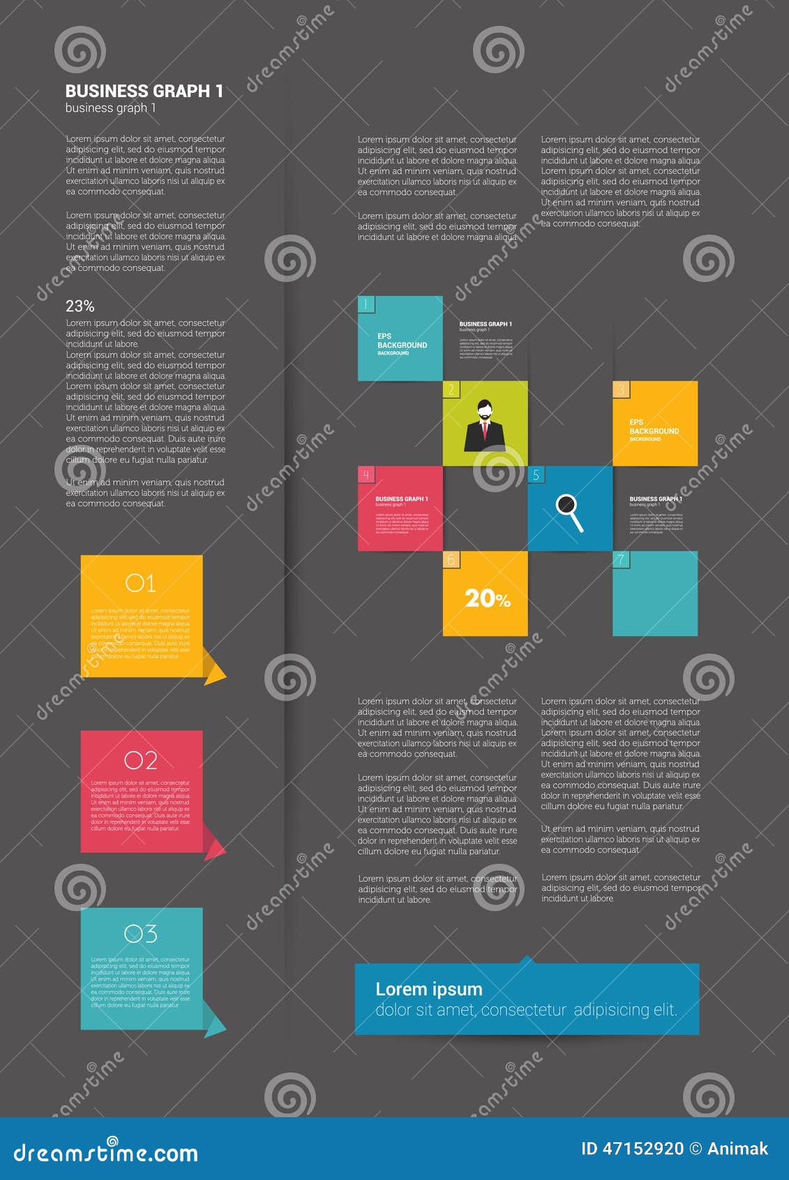 Brochure layout design. stock vector. Illustration of management - 47152920