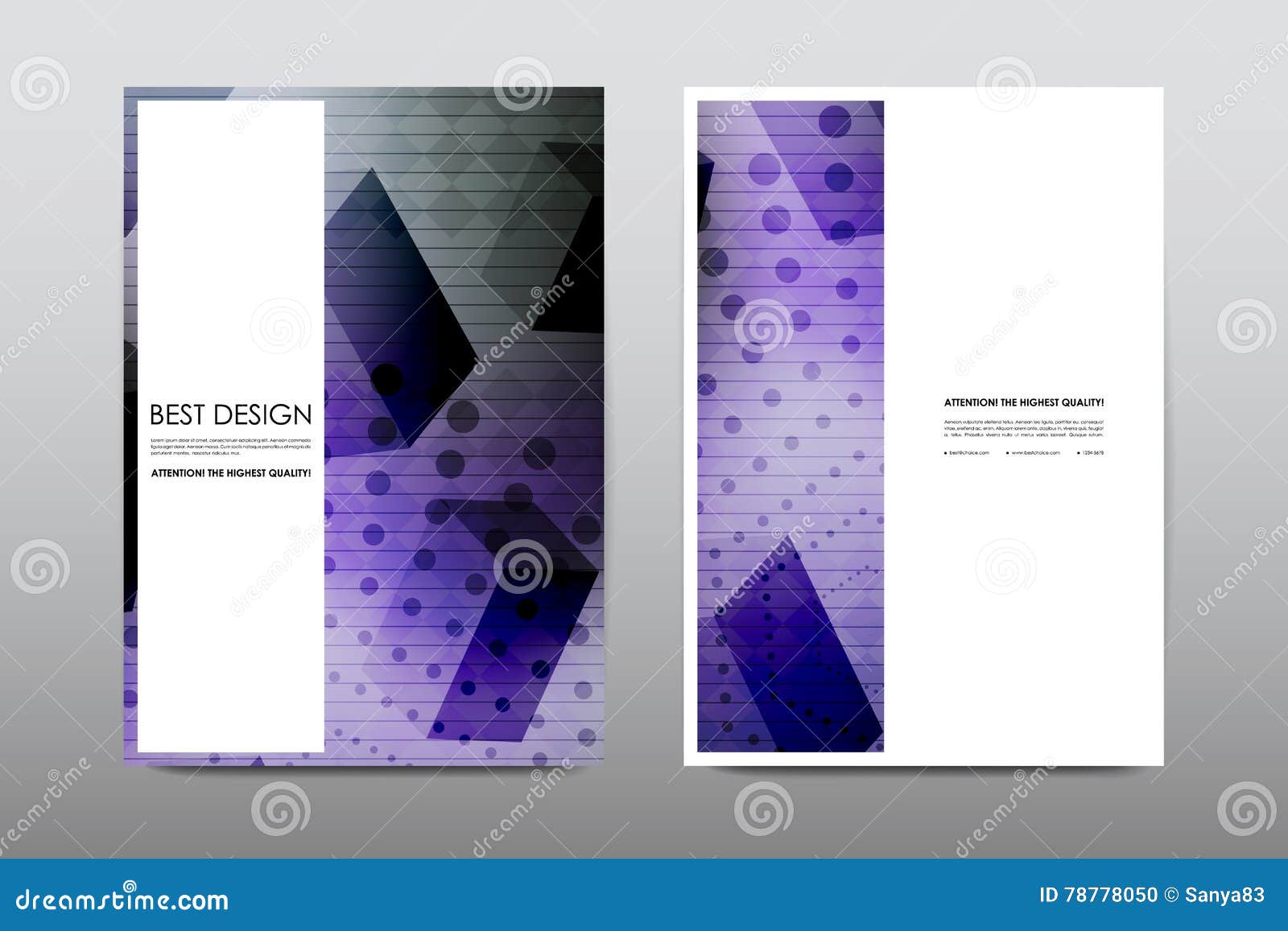 Brochure Layout Template Flyer Design Vector, Magazine Booklet Cover ...