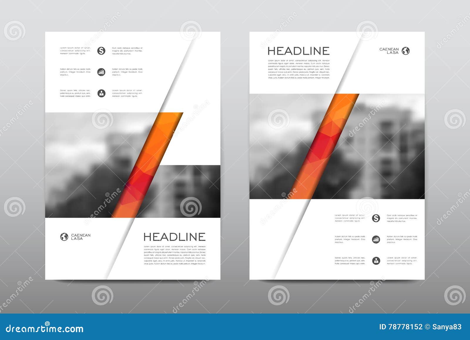 Brochure Layout Template Flyer Design Vector, Magazine Booklet Cover ...