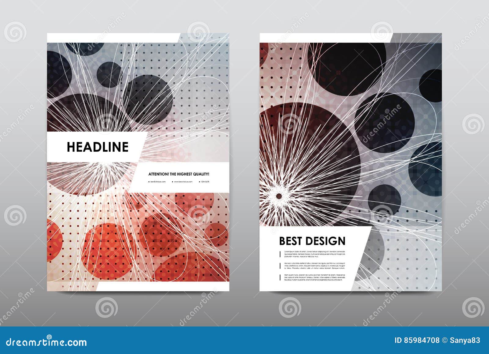 Brochure Layout Template Flyer Design Vector, Magazine Booklet Cover ...