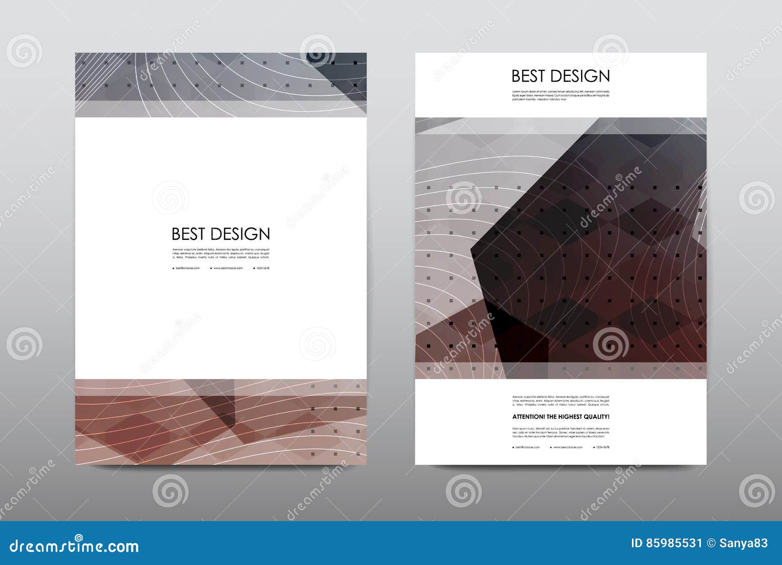 Brochure Layout Template Flyer Design Vector, Magazine Booklet Cover ...