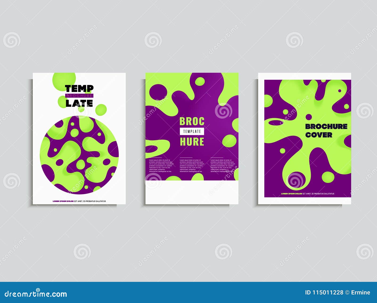Brochure Layout Template. Leaflet Cover Presentation Stock Illustration ...