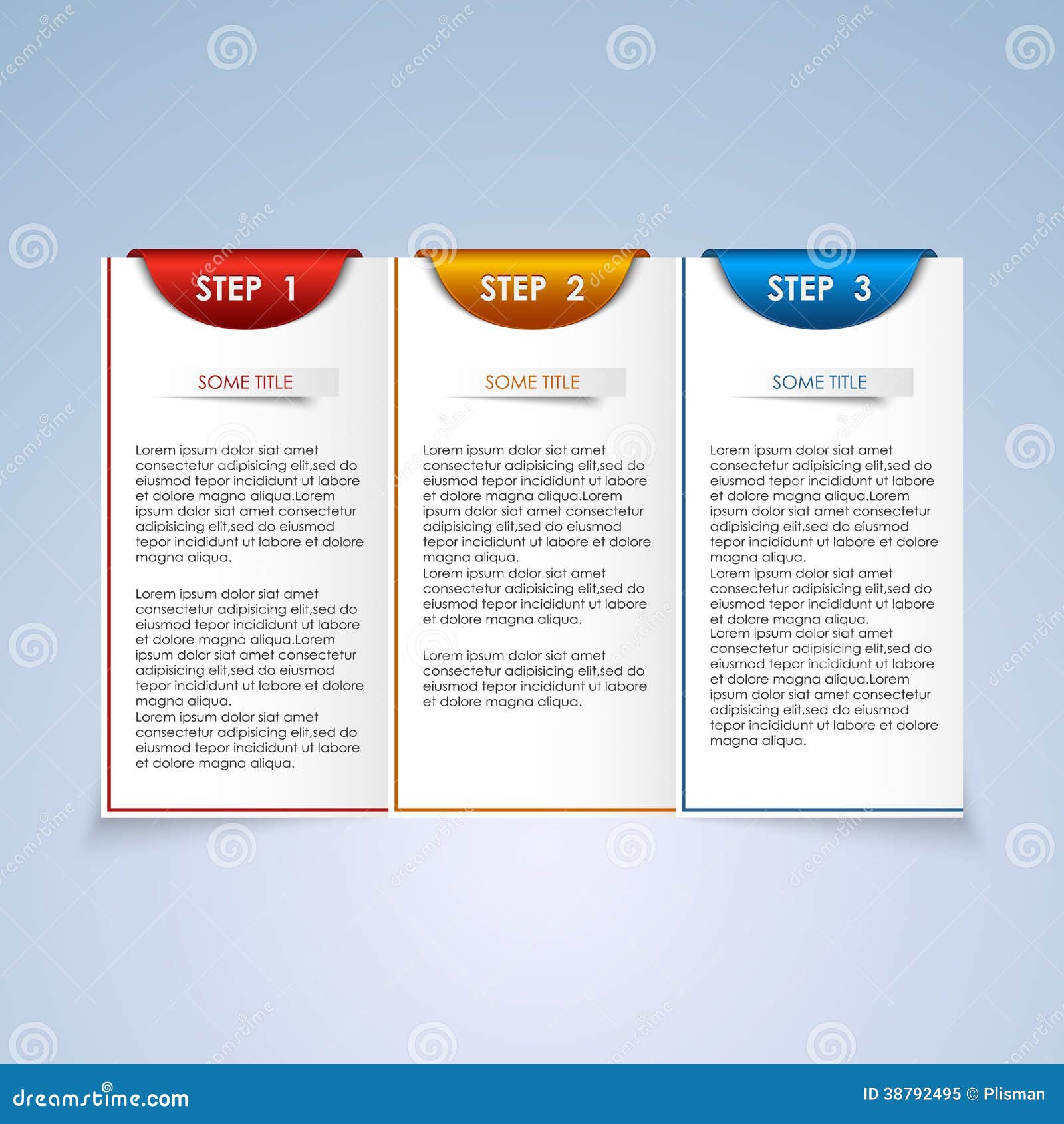 5-step Progress, Step Indicators. Swap Colors Easily Vector ...