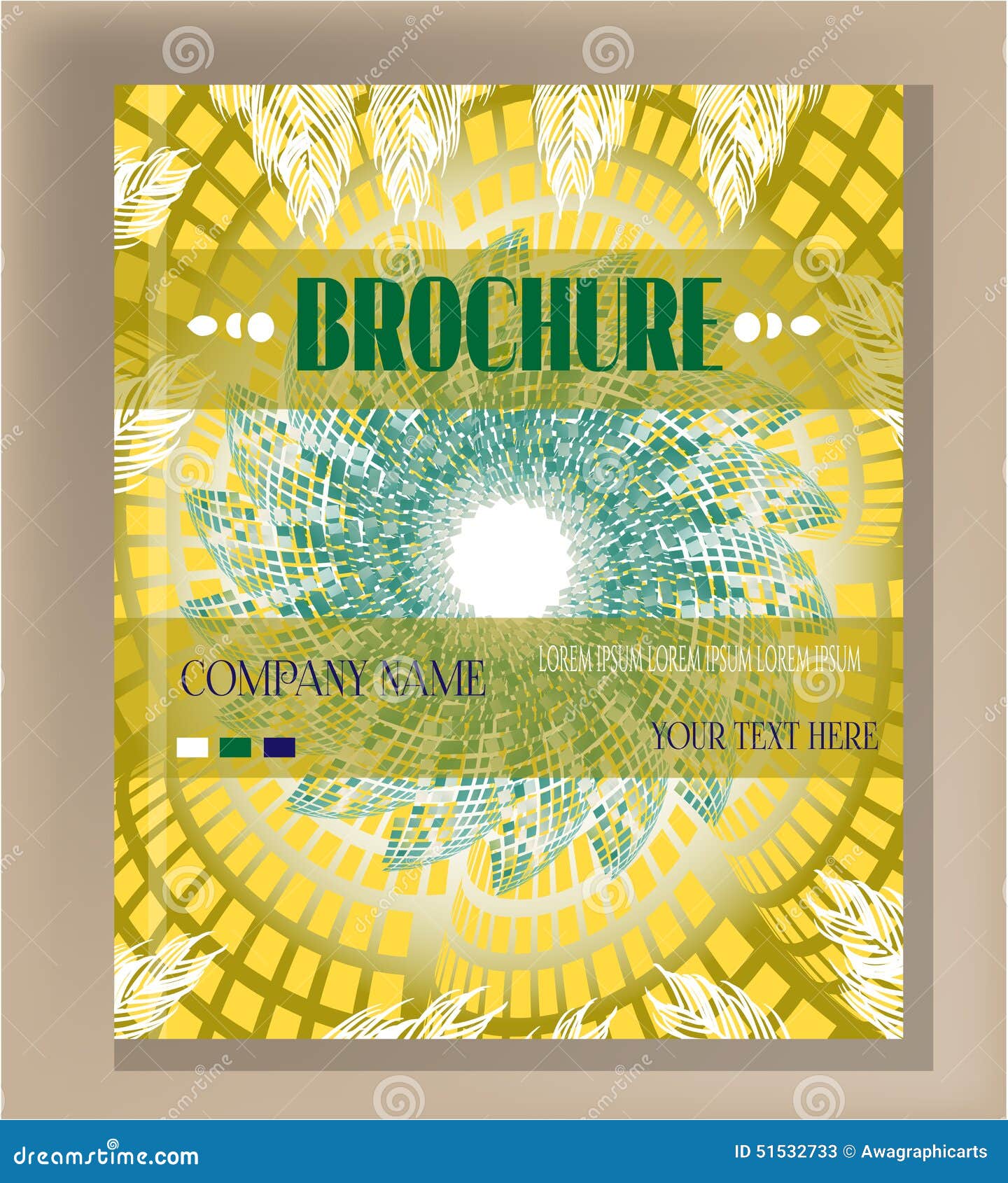 Brochure, Template, Book, Design with Text, Huge Stock Vector ...