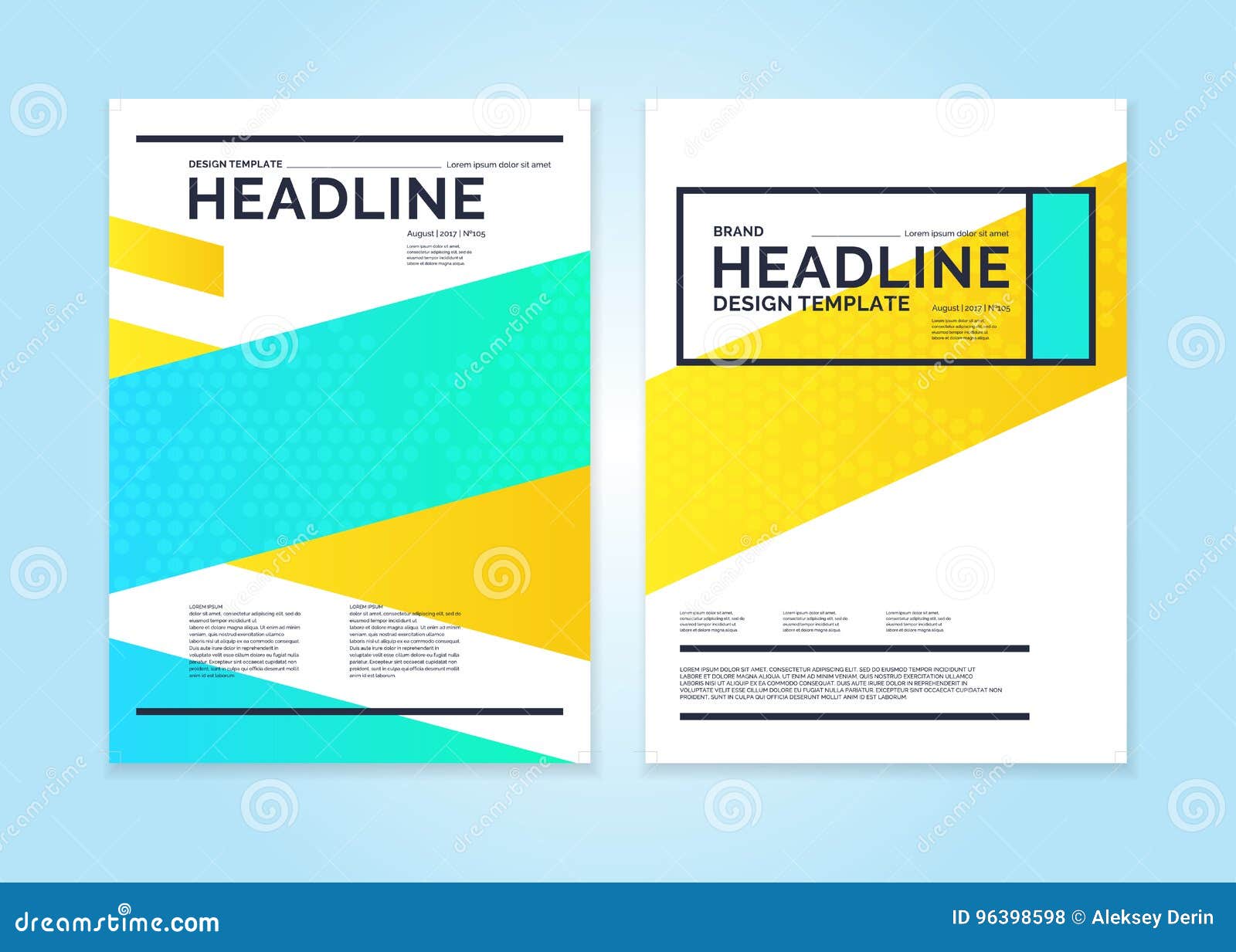 Brochure Template for Business, Modern Journal. Stock Vector ...