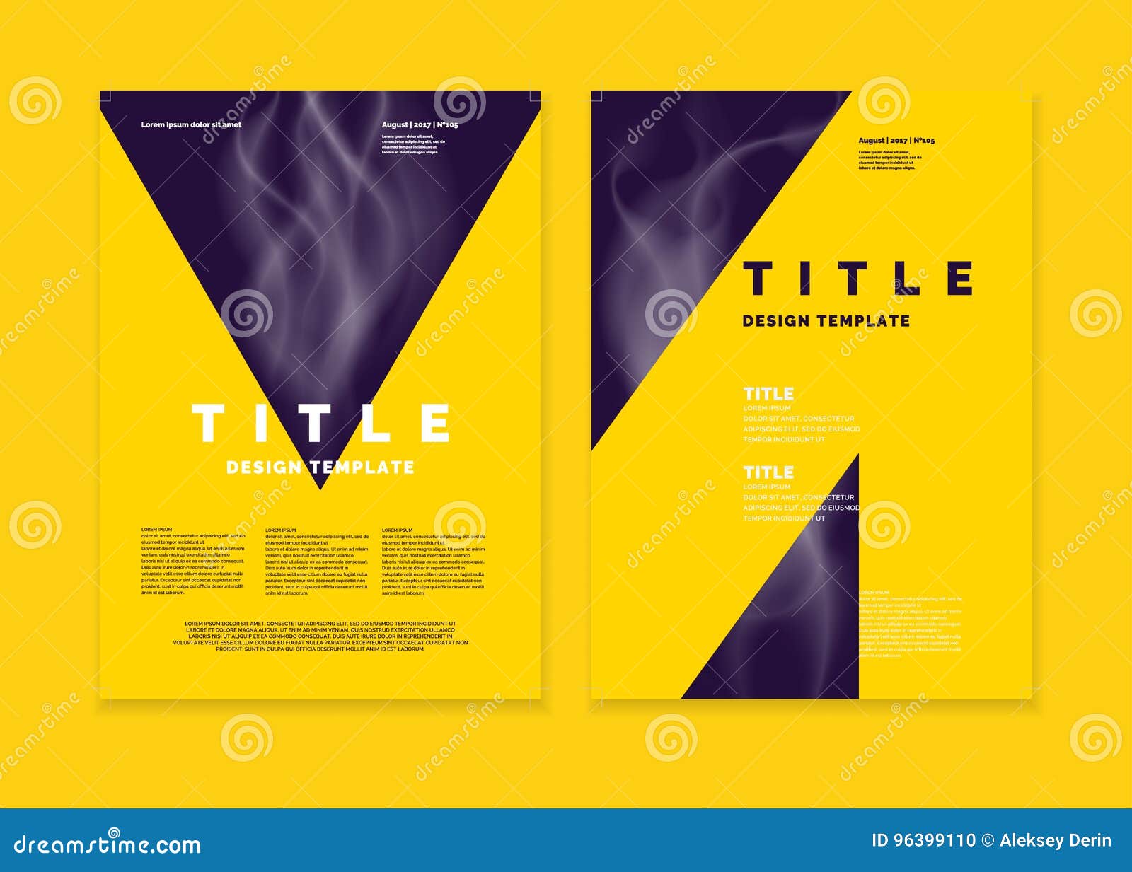 Modern Journal Mockup With Clipart-Style Art Stock Photography ...