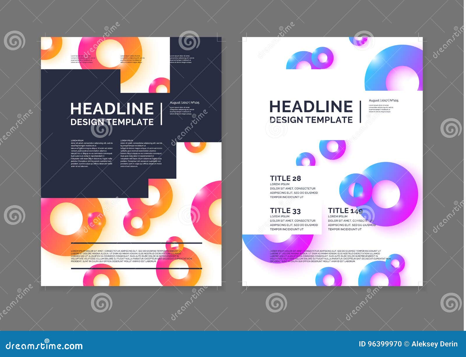 Brochure Template for Business, Modern Journal. Stock Vector ...